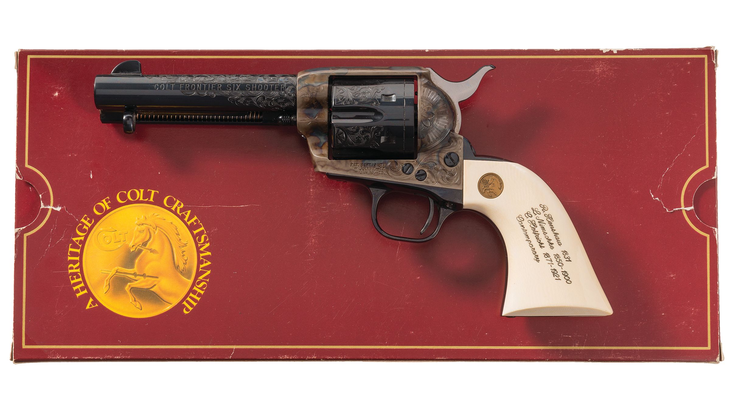 George Spring Factory Engraved Colt Frontier Six Shooter | Rock Island ...