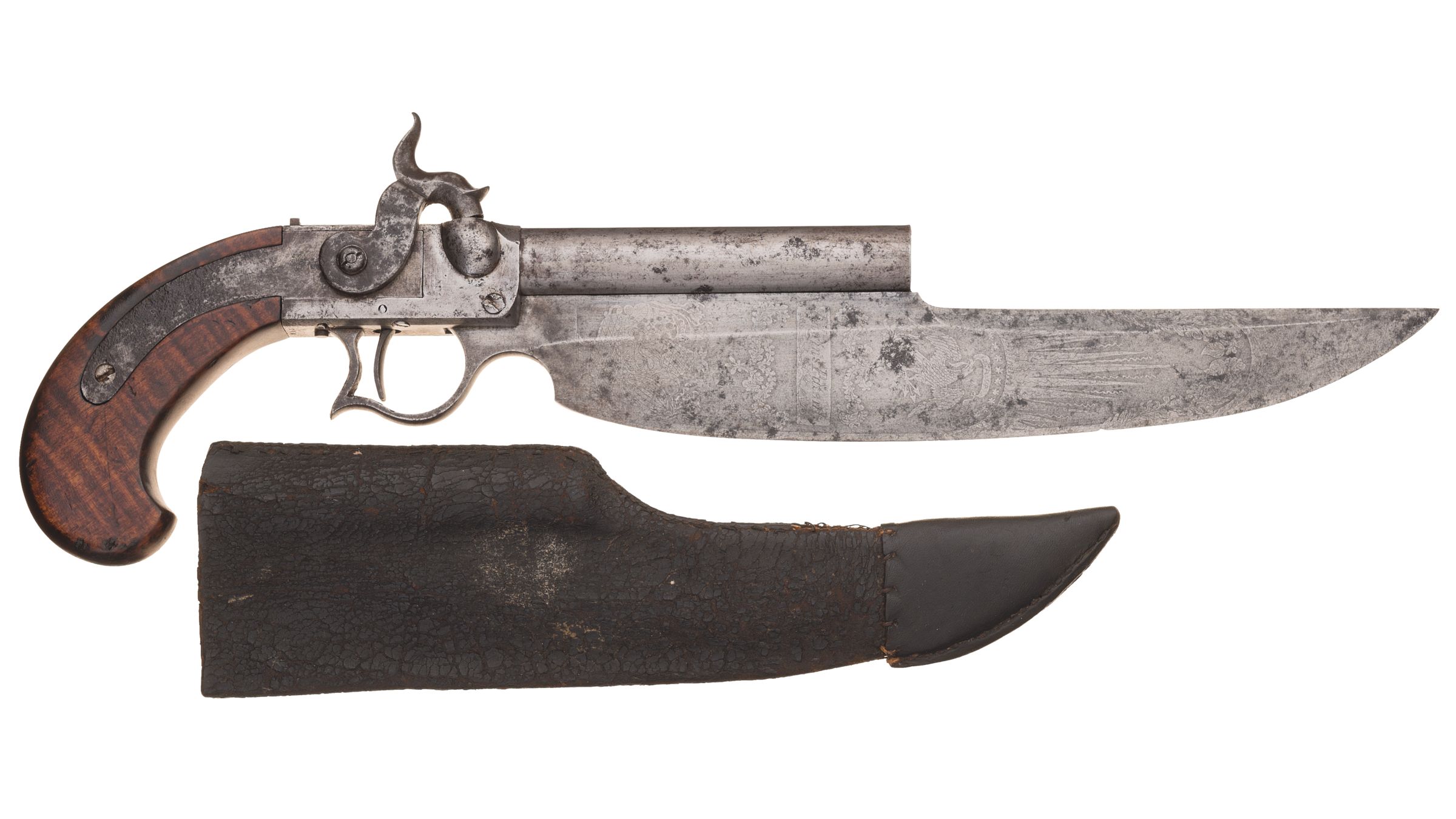 Morris, Mosman & Blaie Elgin Patent Cutlass Pistol w-Sheath | Rock ...