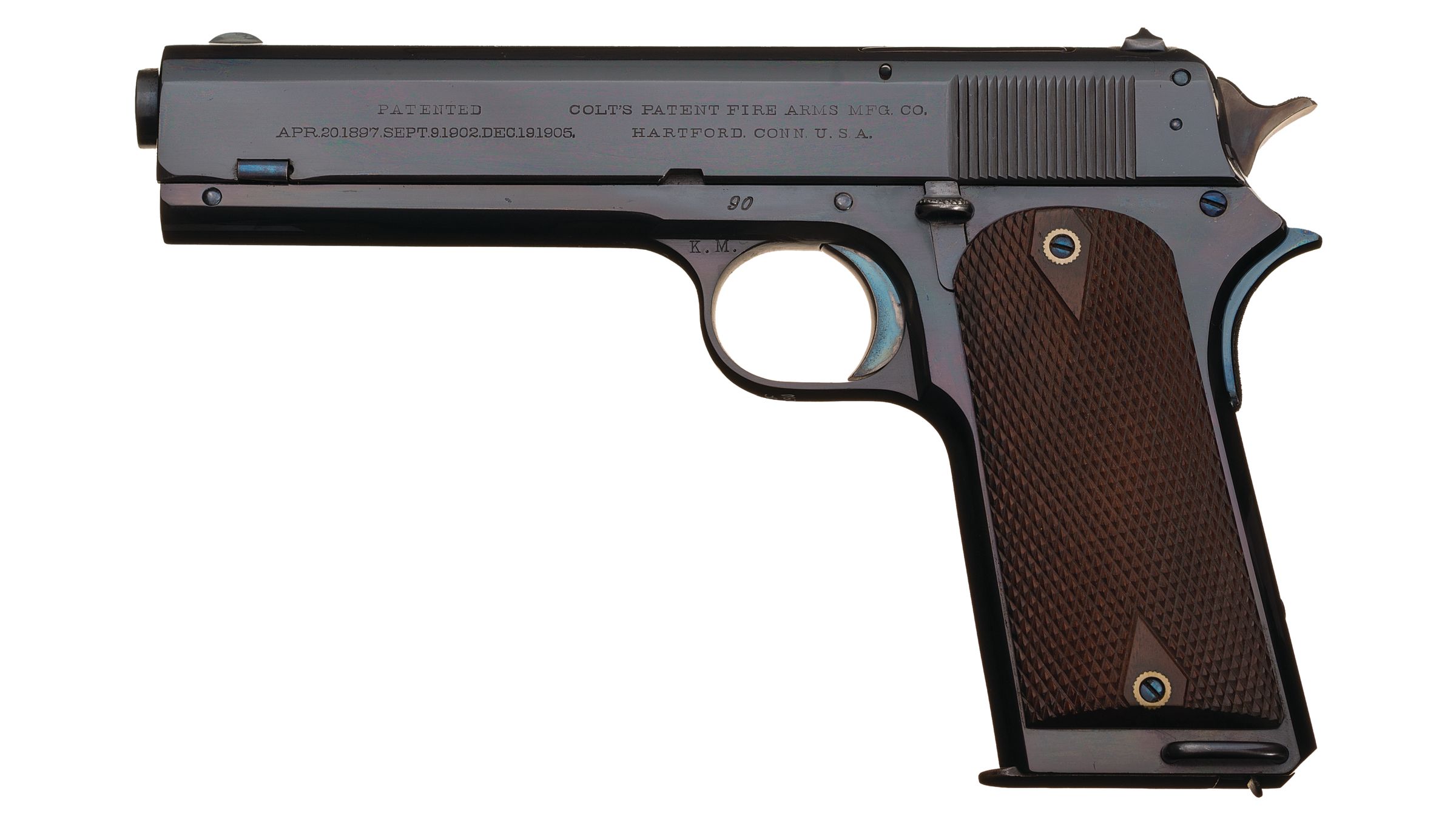 Very Scarce U.S. Trials Colt Model 1907 Army Contract Pistol | Rock ...