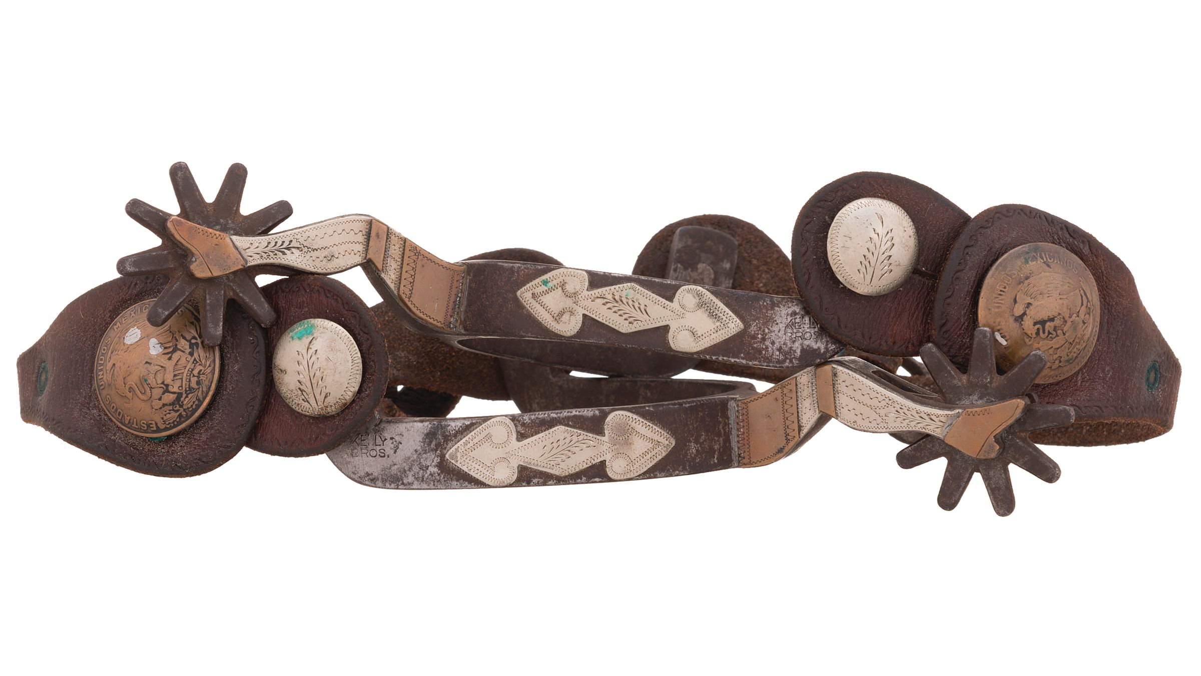 Kelly Bros. No. 50 Pattern 'Gal-Leg' Spurs | Rock Island Auction