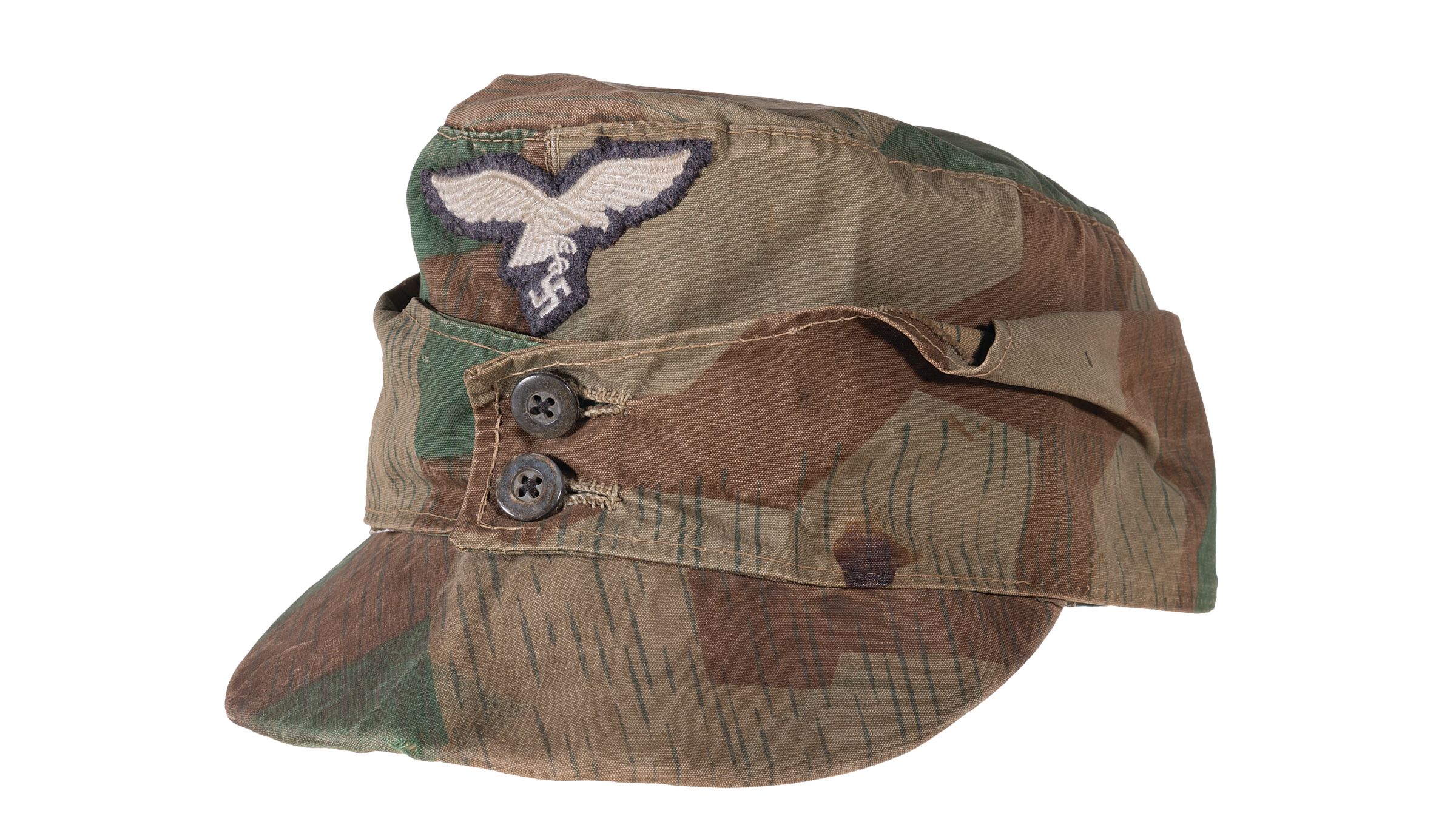 Fine Camouflage Luftwaffe Field Cap, Published | Rock Island Auction
