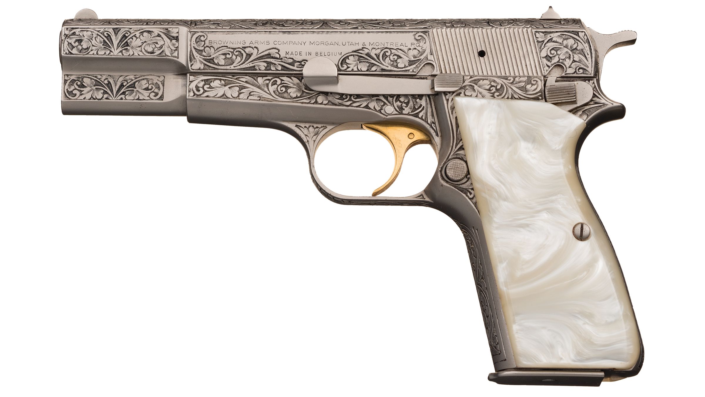 Engraved Belgium Browning High Power Renaissance Pistol | Rock Island ...