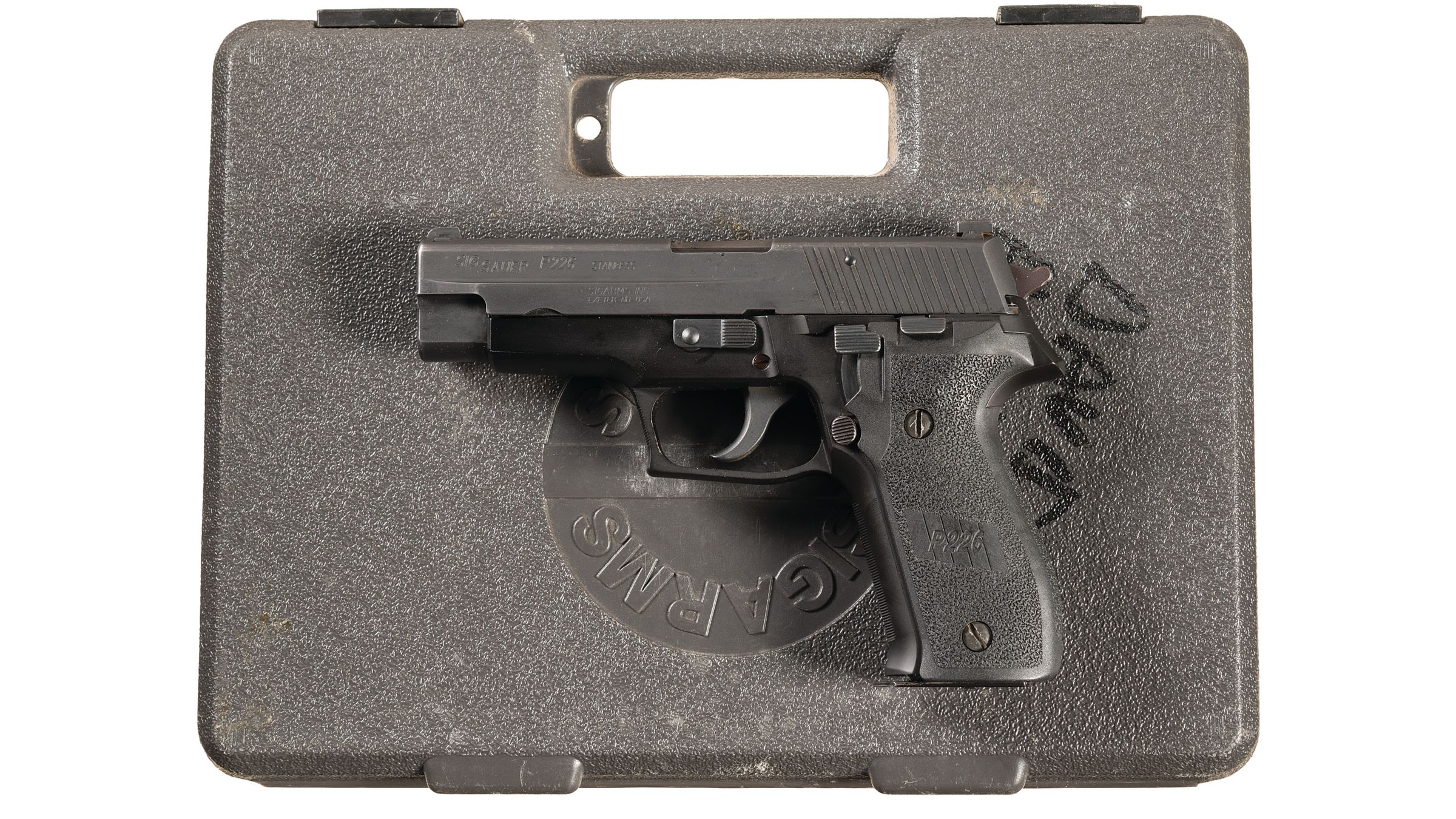 Texas Ranger Documented SIG Sauer P226 Pistol, 2 Ex Mags, Case | Rock ...