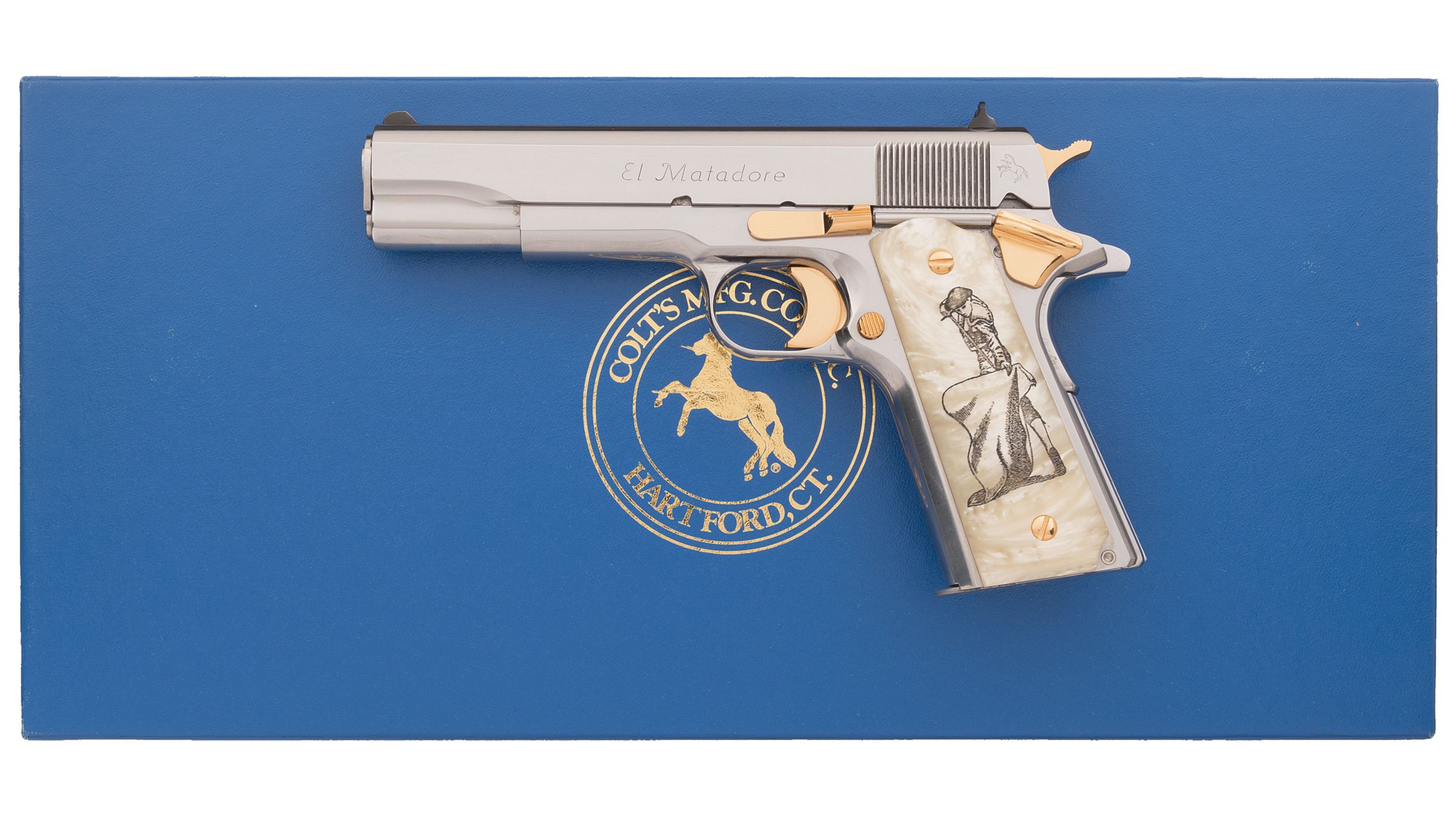 Colt El Matadore Government Model Semi-Automatic Pistol with Box | Rock ...