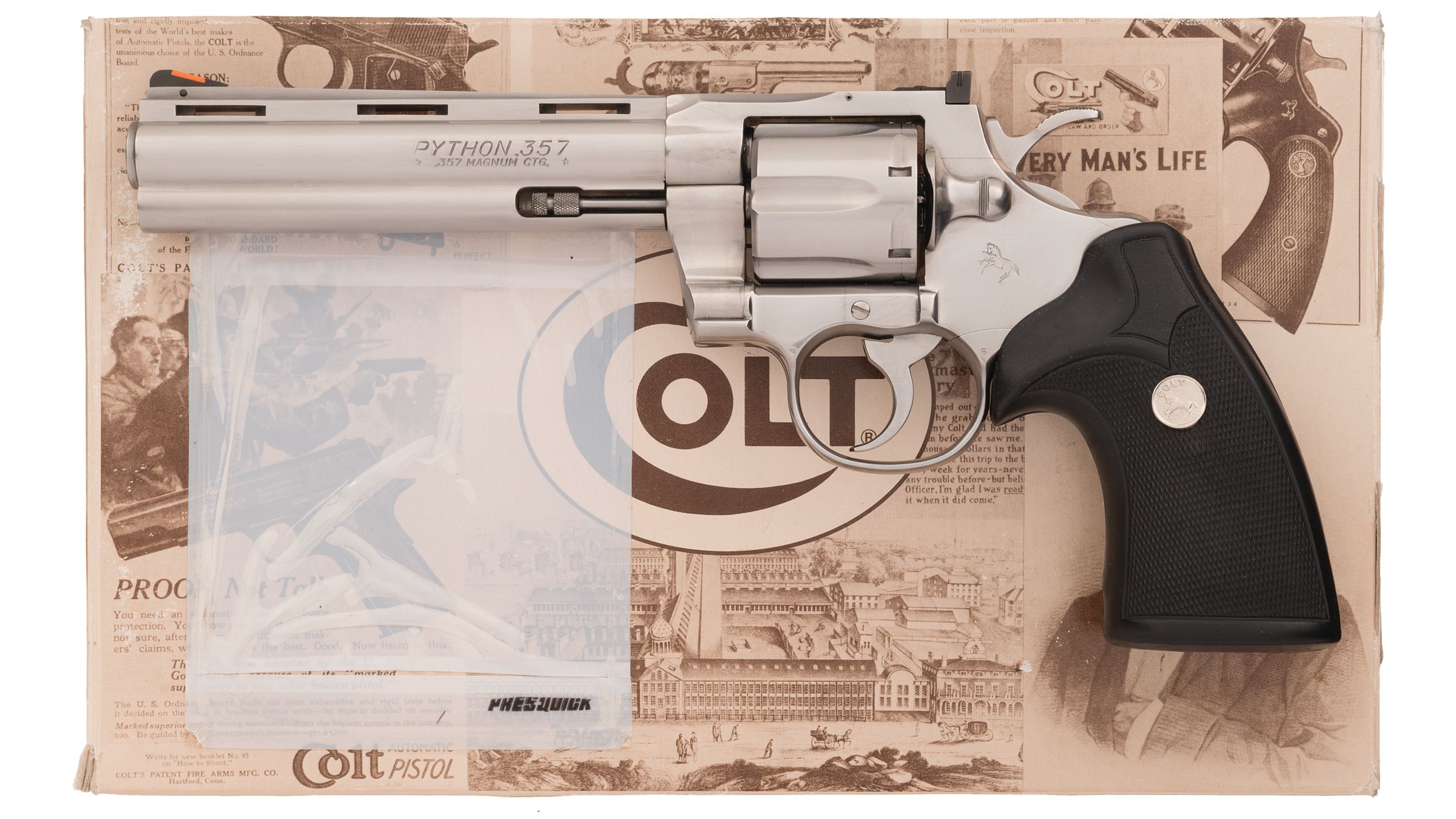 Stainless Steel Colt Python Double Action Revolver | Rock Island Auction