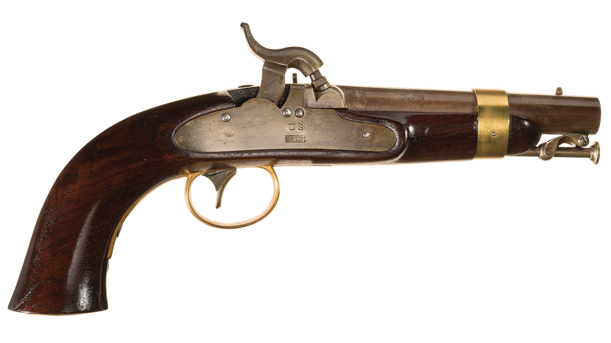 U.S. Navy Henry Deringer Model 1842 Pistol with Rare Rifled Bore | Rock ...