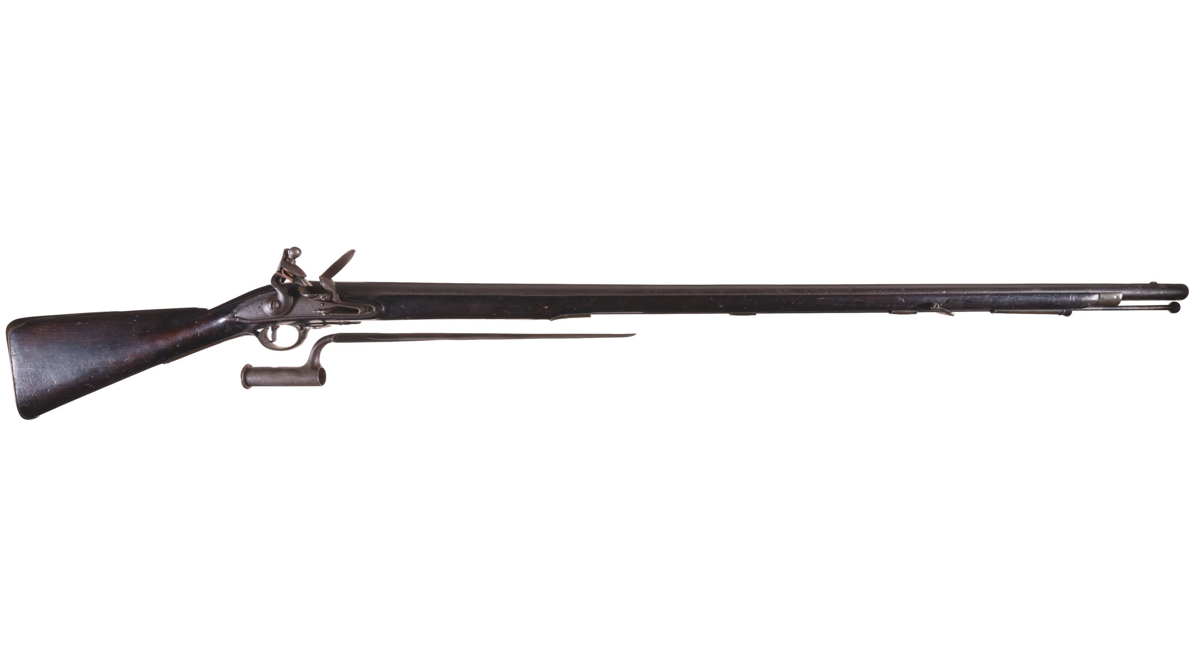 Long Land Pattern Brown Bess Flintlock Musket with Bayonet | Rock ...