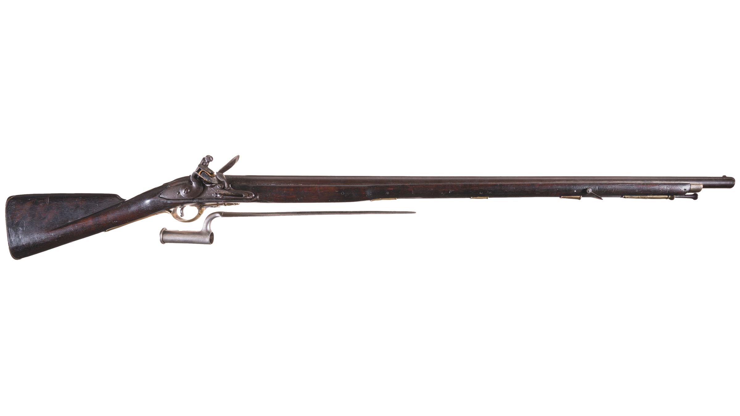 British Brown Bess Flintlock Musket with Bayonet | Rock Island Auction