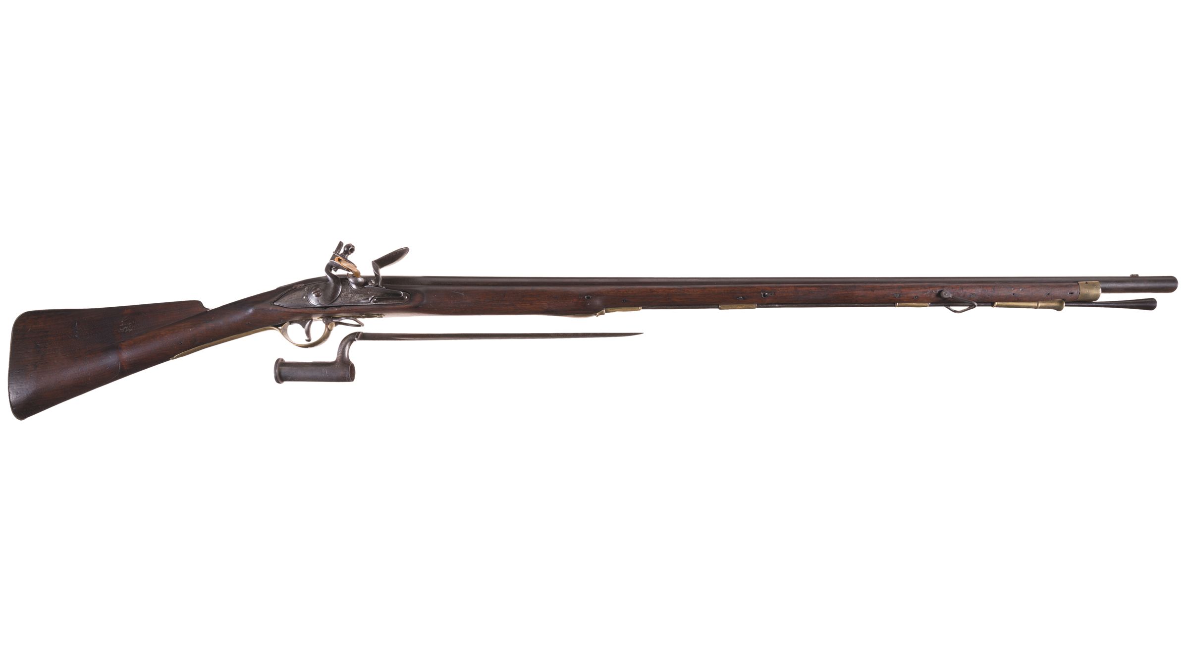 Brown Bess Style Flintlock Light Musket-Fusil with Bayonet | Rock ...