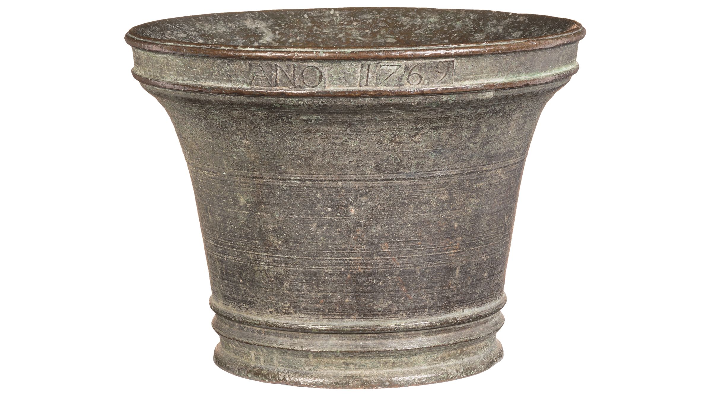 'FECERVM ME ANO 1769' Marked Bronze Mortar | Rock Island Auction