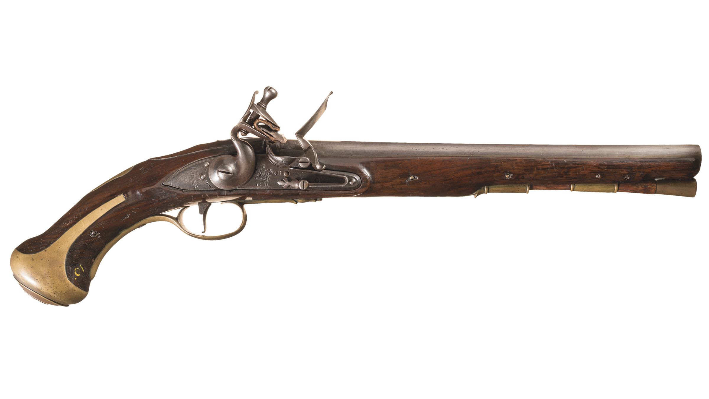 British Land Service 'Heavy Dragoon' Flintlock Pistol | Rock Island Auction