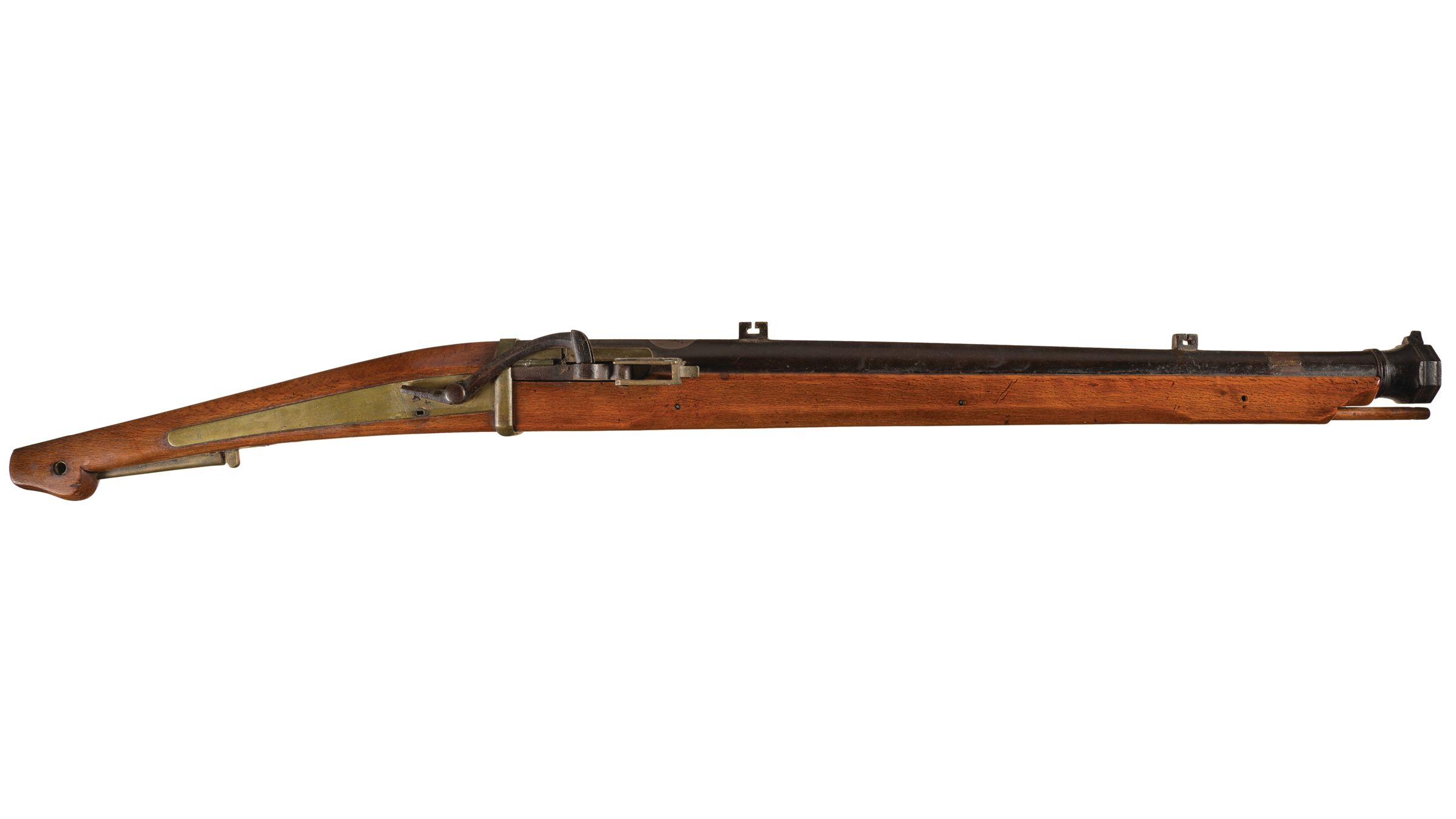 Silver Inlaid Japanese Tanegashima Matchlock Arquebus | Rock Island Auction