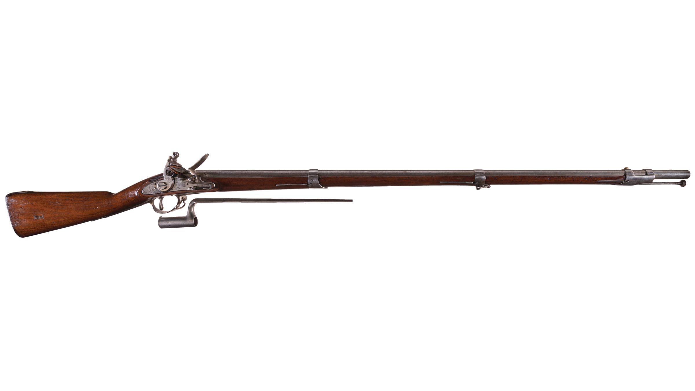 1795 Harper's Ferry Flintlock Musket Dated 1801 with Bayonet | Rock ...