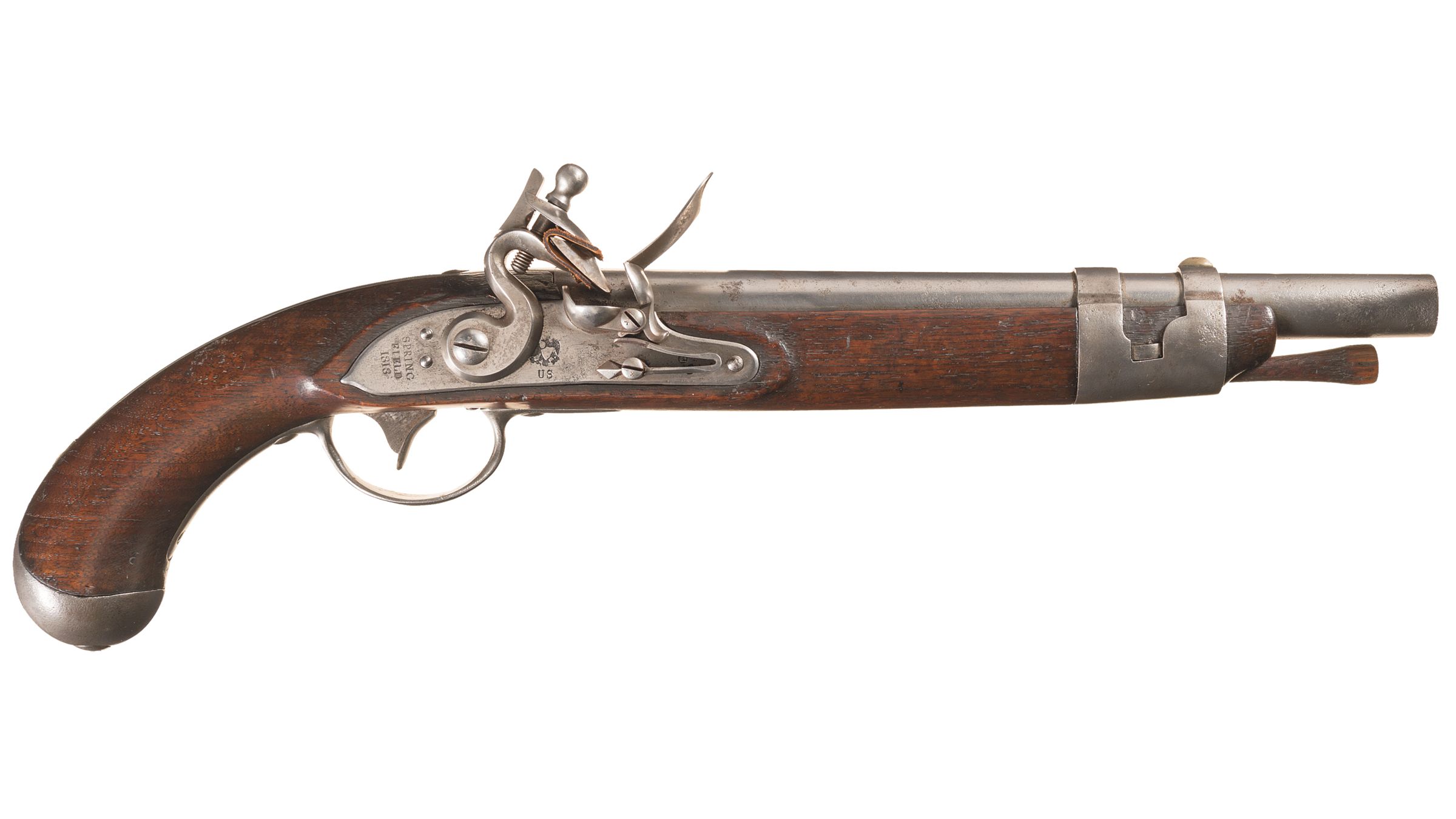 Rare U.S. Springfield Armory Model 1817 Flintlock Pistol | Rock Island ...
