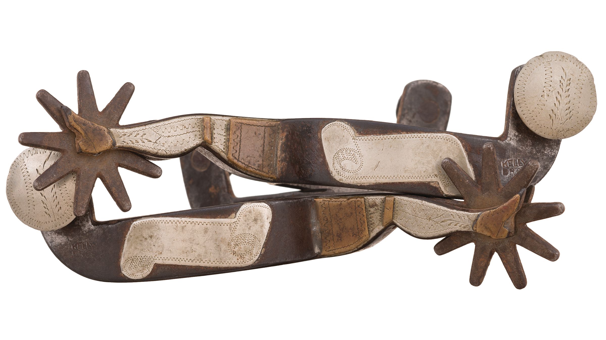 Kelly Bros. No. 34 Pattern Single Mounted 'Gal-Leg' Spurs | Rock Island ...
