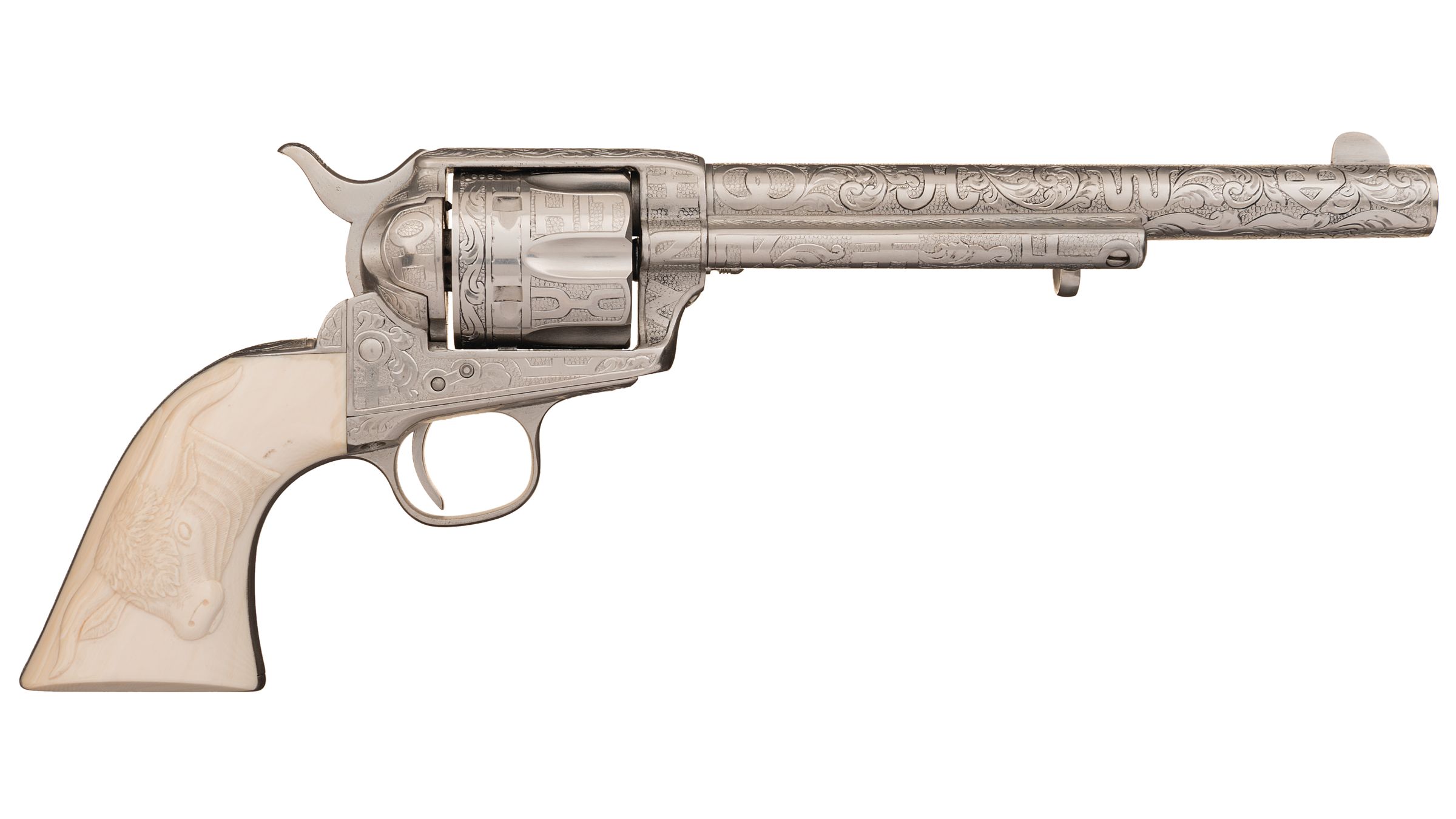 D. Wade Cattle Brand Engraved Antqiue Colt SAA Revolver | Rock Island ...
