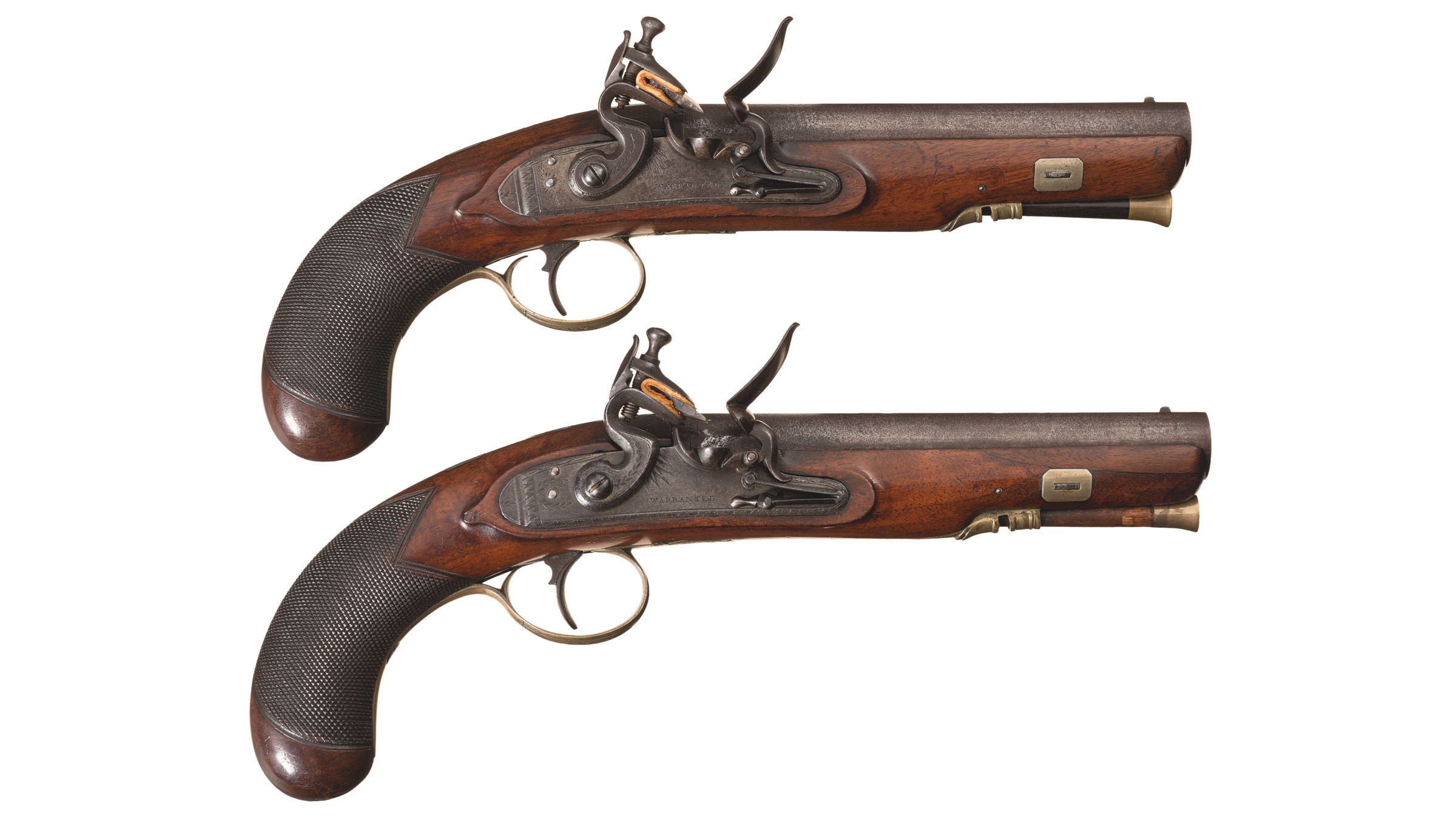 Pair of English Flintlock 'Traveling Pistols' | Rock Island Auction