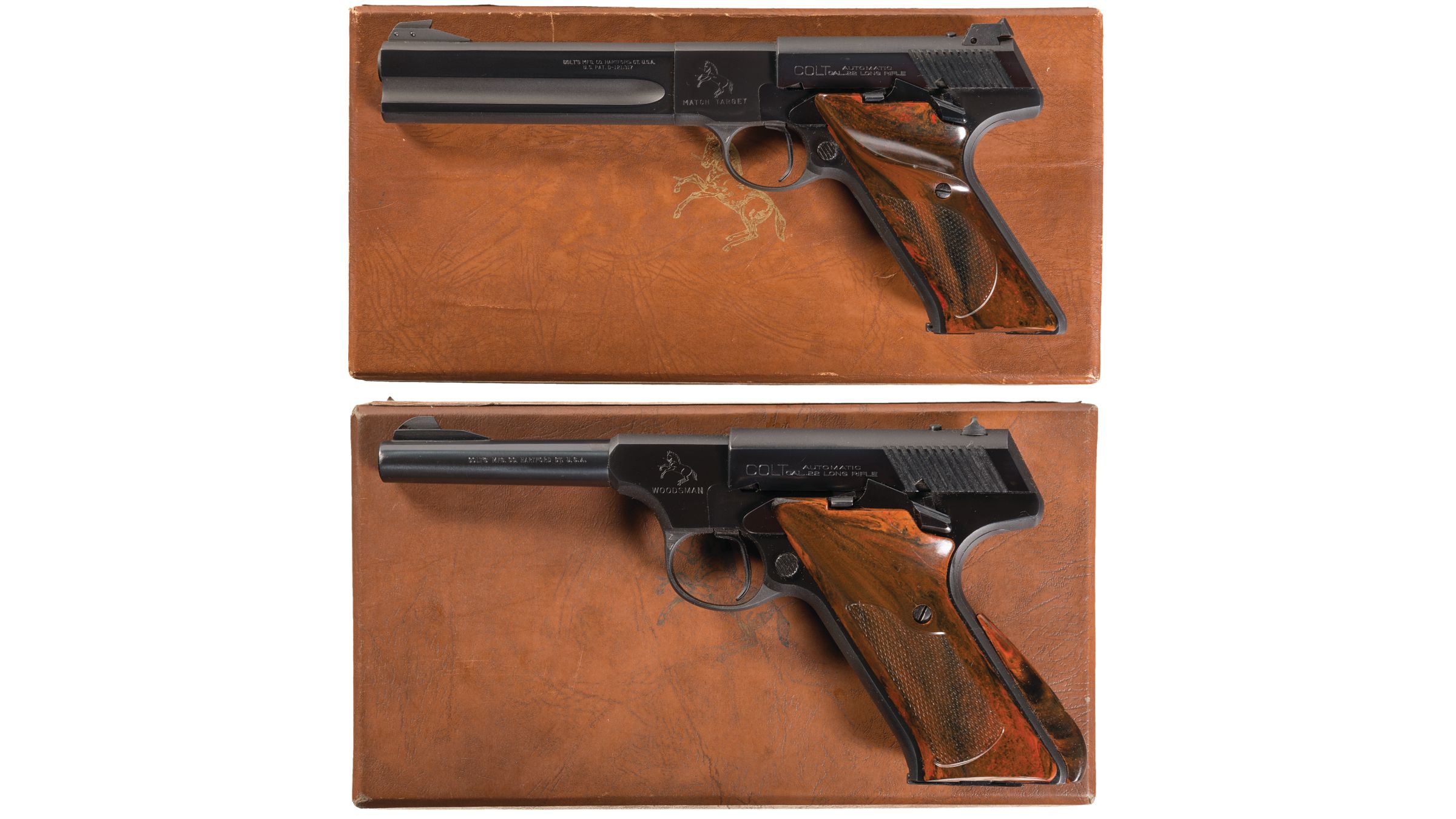 Two Boxed Colt Woodsman Semi-Automatic Pistols | Rock Island Auction