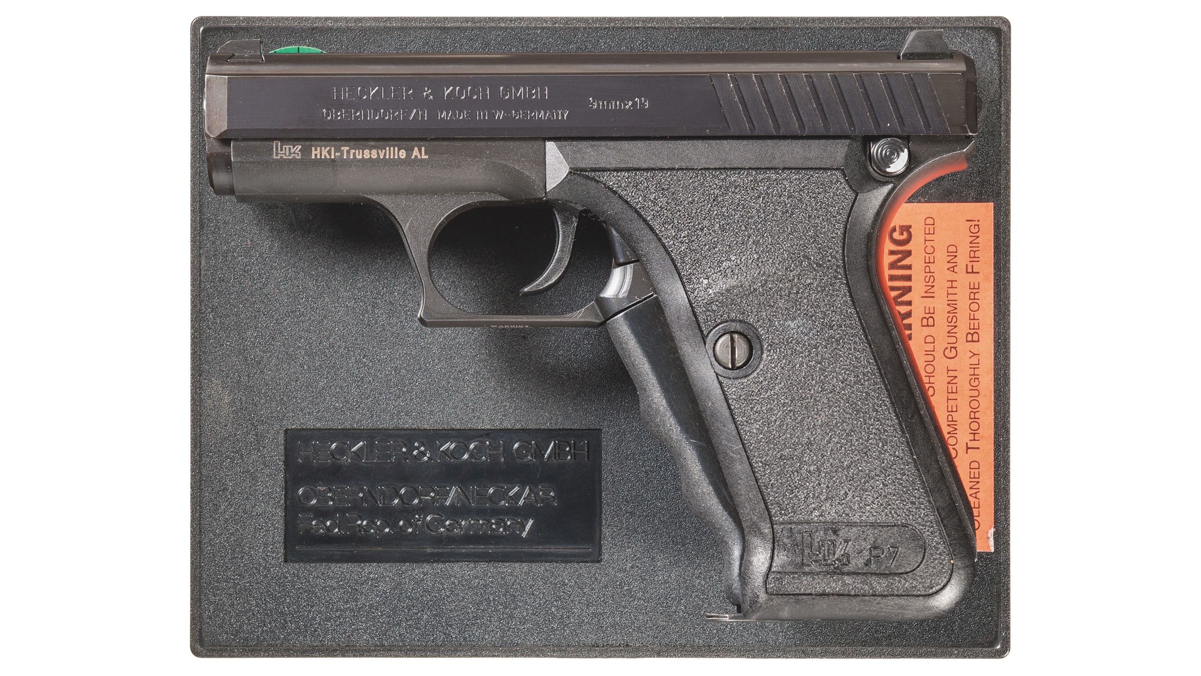 Heckler & Koch Model P7 'Squeeze Cocker' Semi-Automatic Pistol | Rock ...