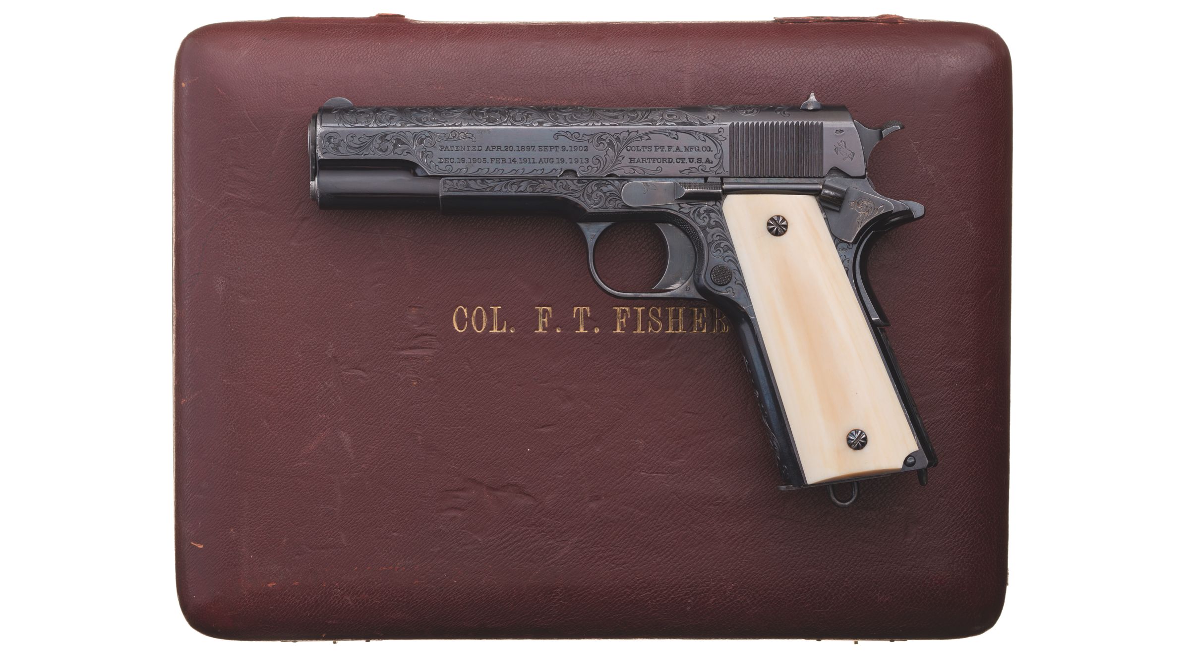Engraved Colt Government Model Pistol | Rock Island Auction