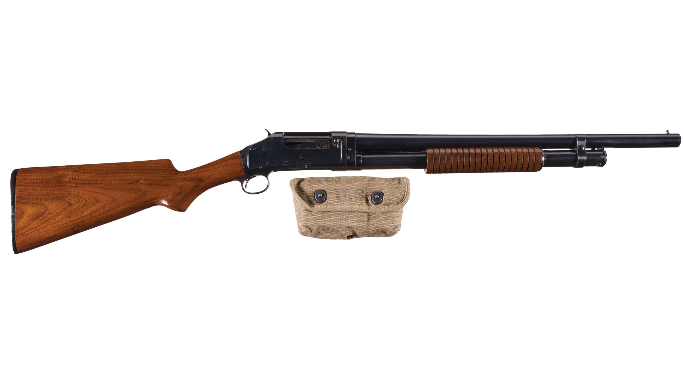 U.S. WWI Winchester Model 1897 Takedown Riot Gun w-Pouch | Rock Island ...