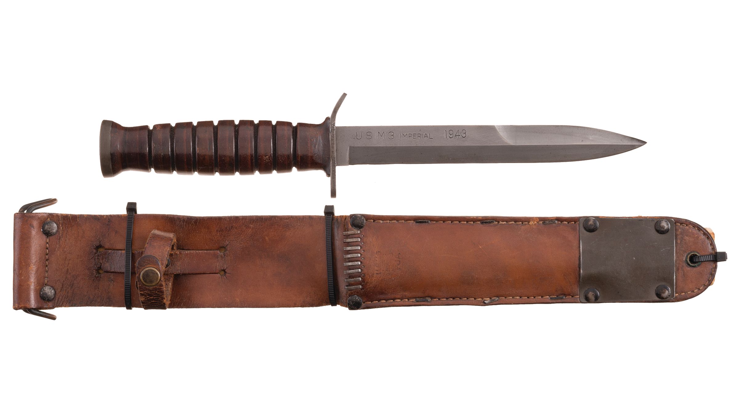 Excellent 1932 U.S. Imperial M3 Knife, Blade Marked, w-Sheath | Rock ...