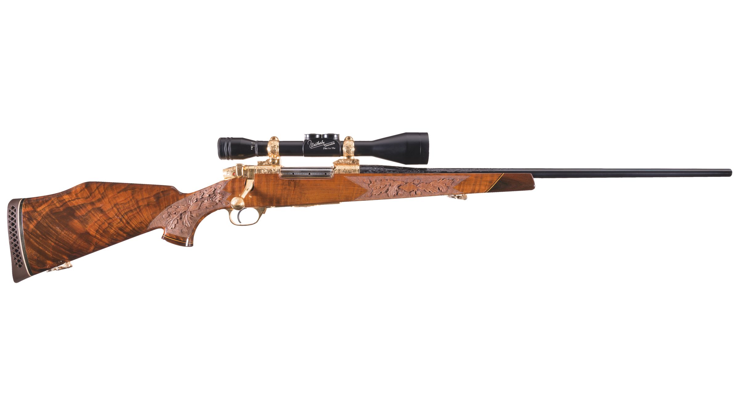 Engraved Weatherby Mark V Royal Ultramark Custom Rifle | Rock Island ...
