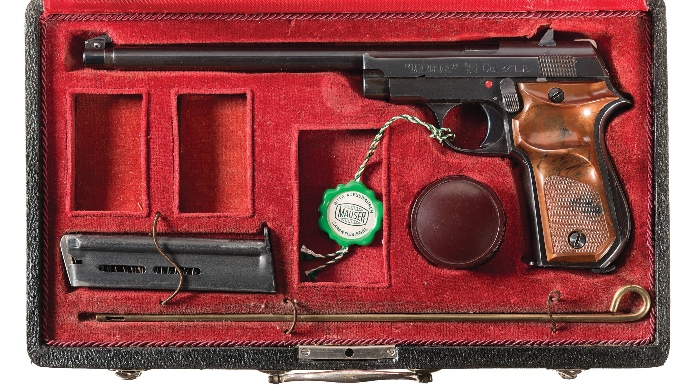 Pyreenes Unique Model 52 Target Pistol, Ex. Mag, Case | Rock Island Auction