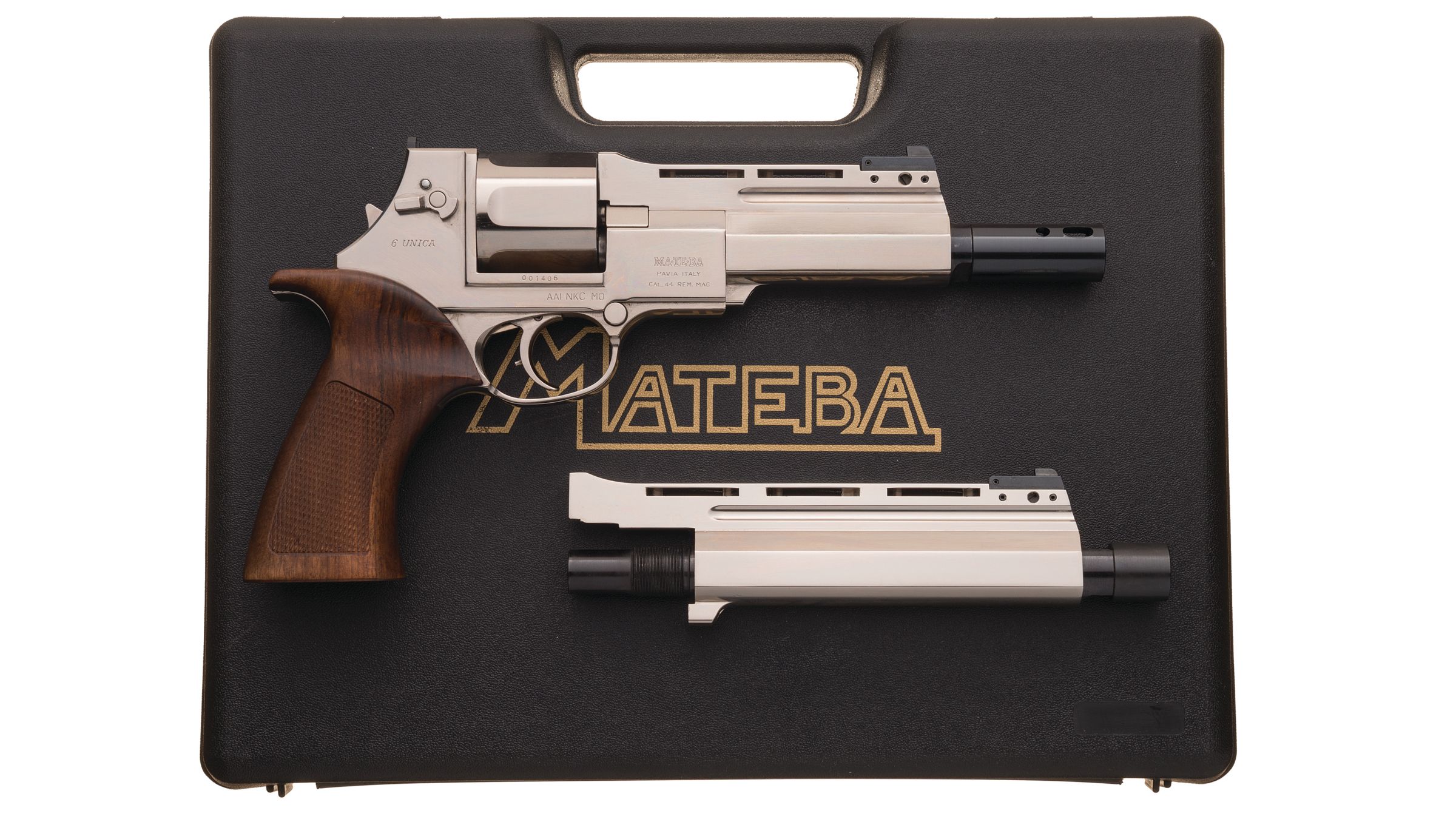 Mateba 6 Unica Double Action Auto-Revolver with Extra Barrel | Rock ...