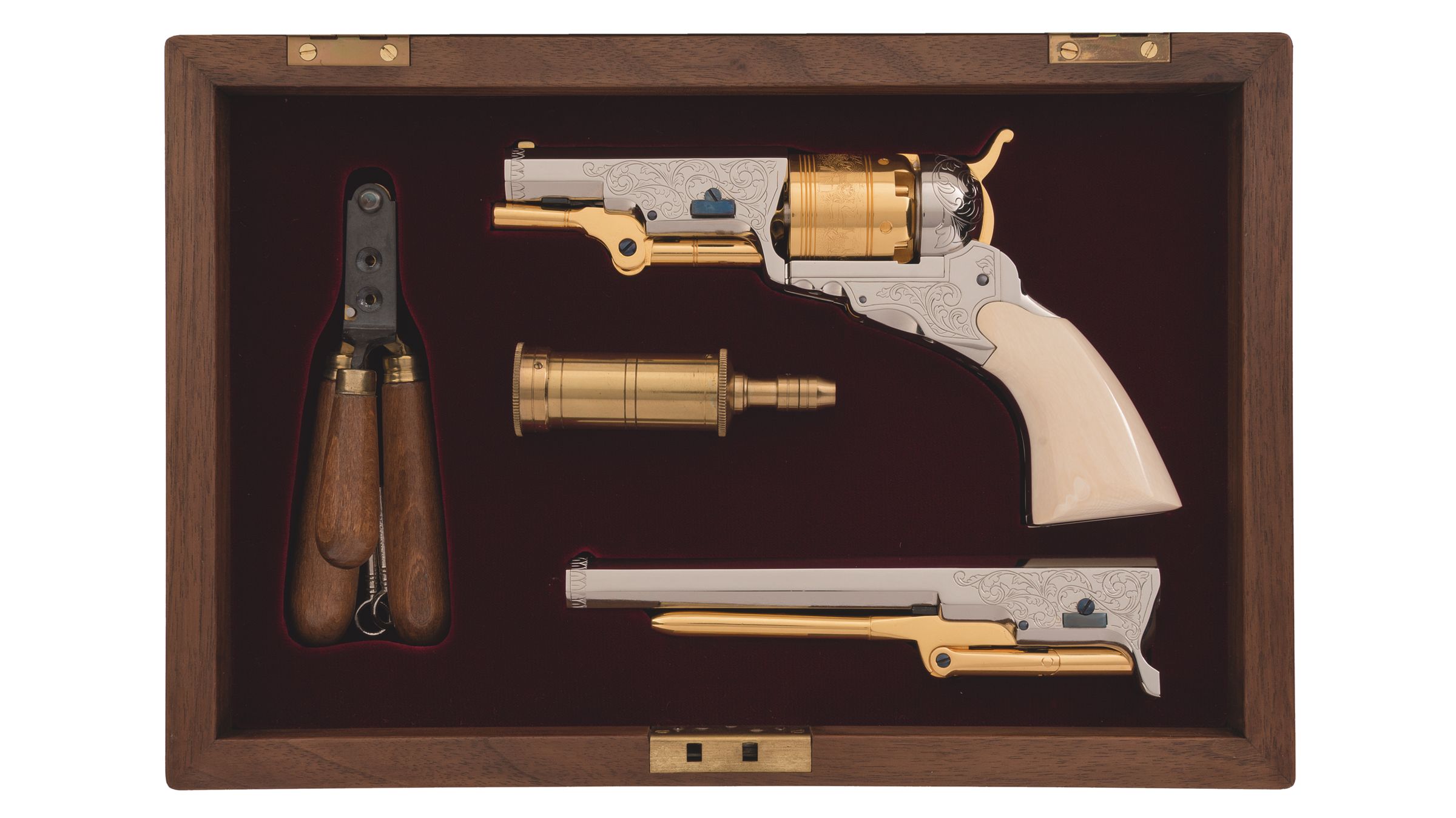 Engraved Uberti Paterson Belt Model Percussion Revolver | Rock Island ...