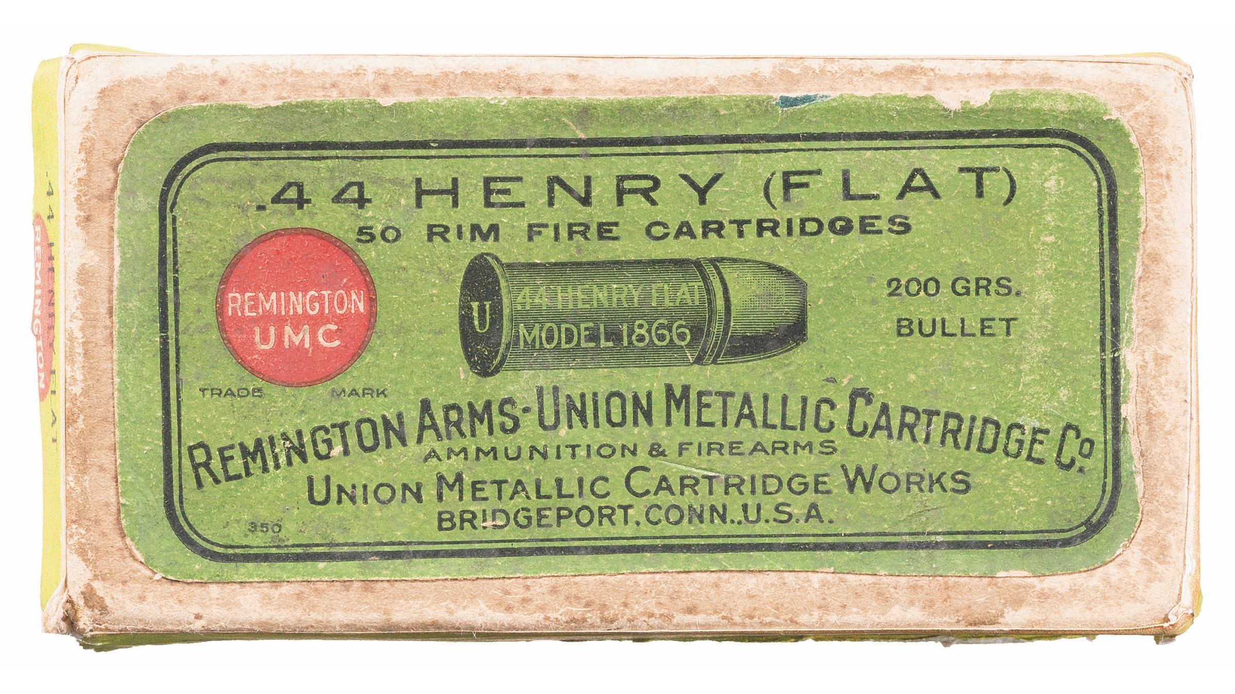 Box of Remington-U.M.C. .44 Henry Flat Rimfire Cartridges | Rock Island ...