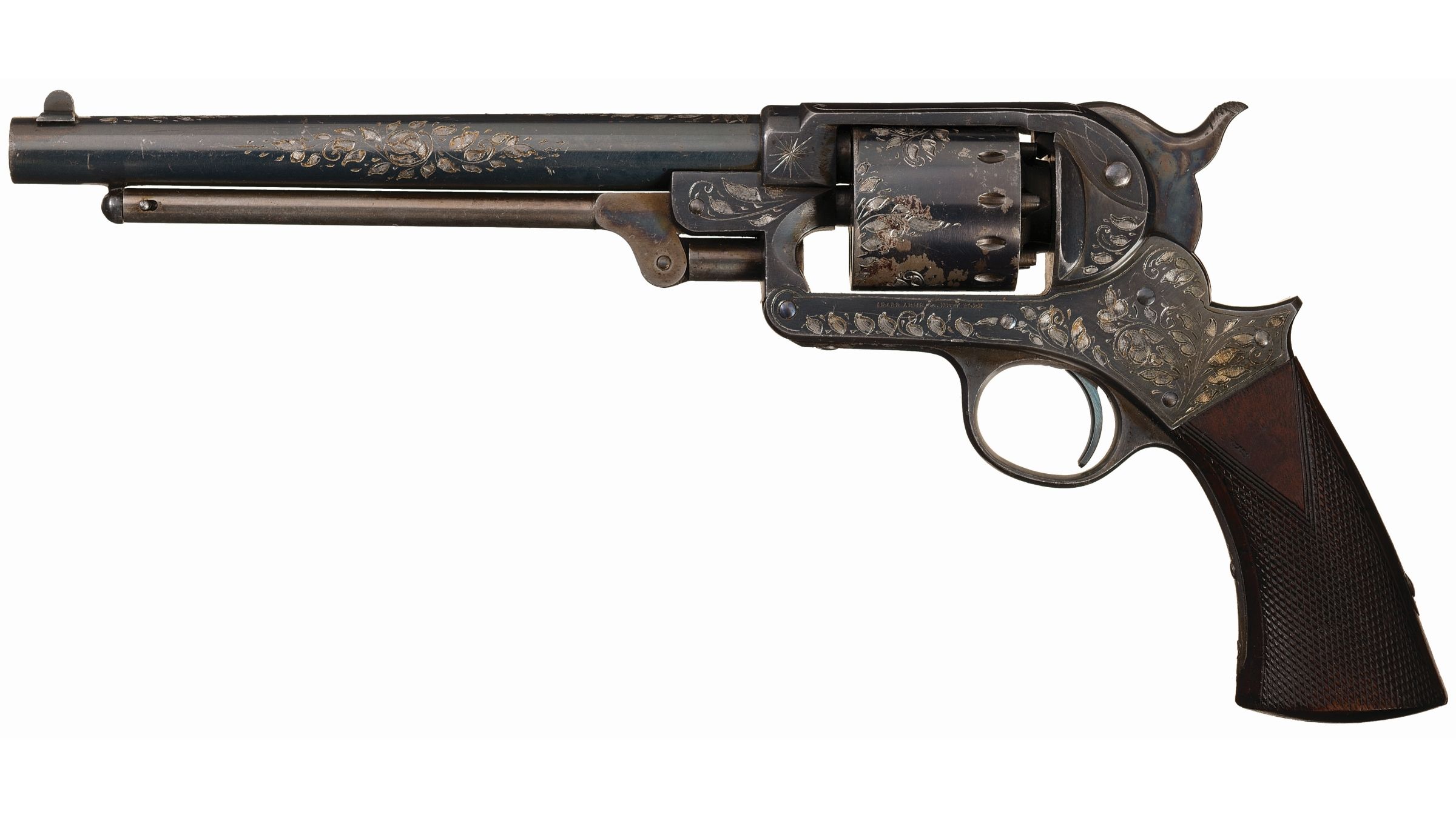 Engraved Civil War Starr Arms Co. Model 1863 Revolver | Rock Island Auction