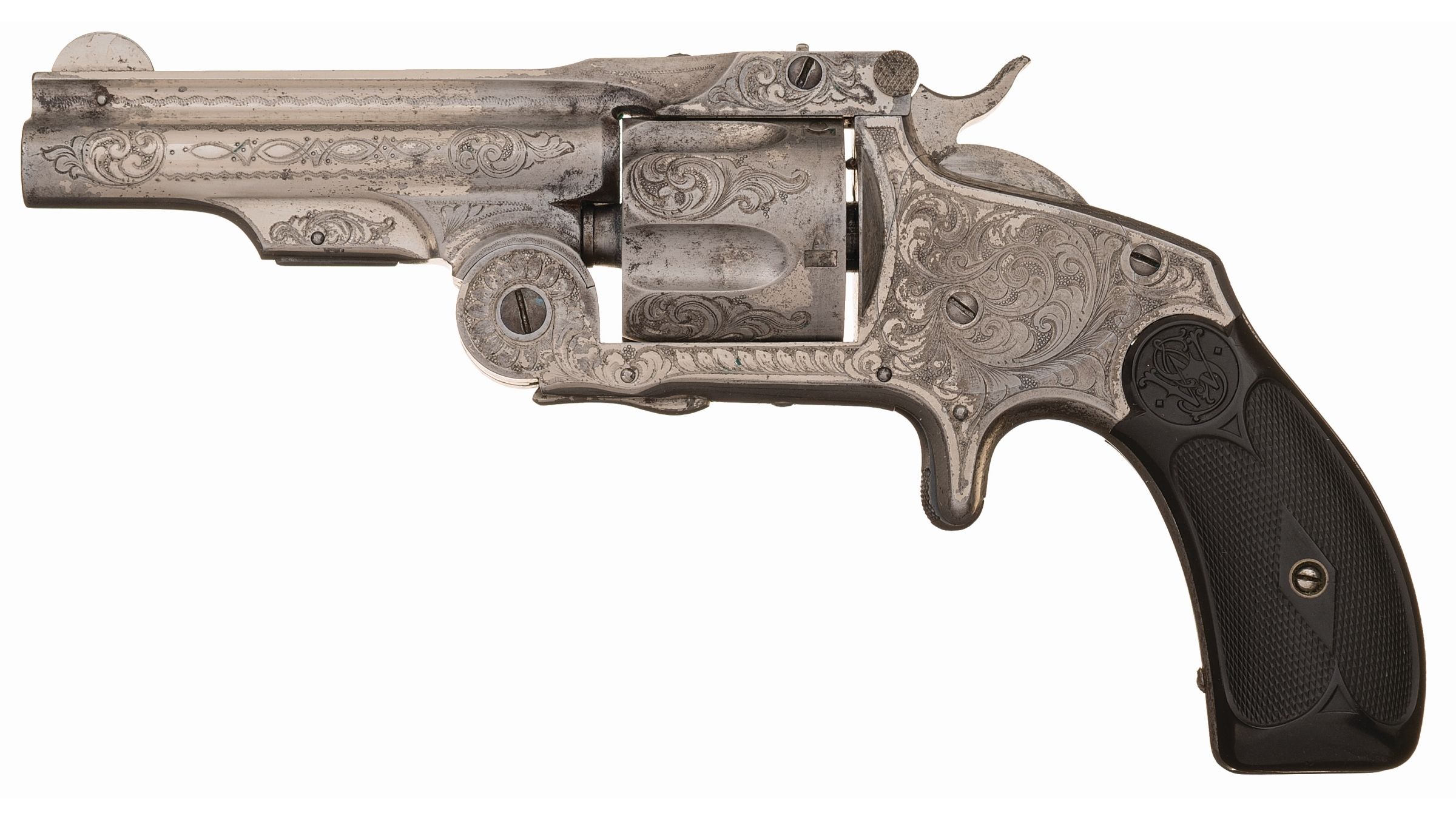Engraved S&W First Model 38 Single Action Baby Russian Revolver | Rock ...