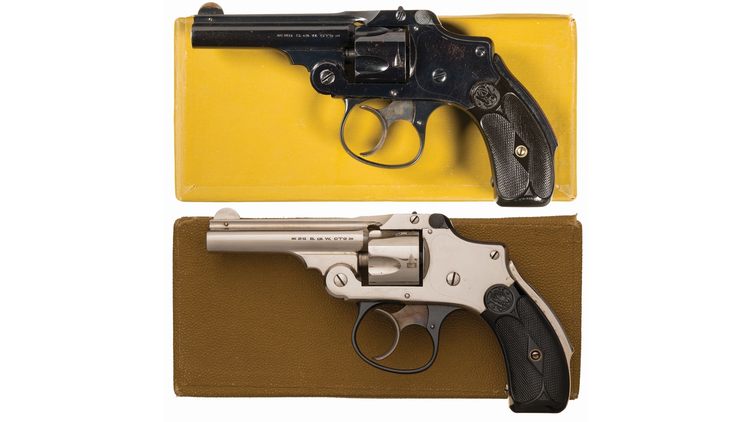 Two Boxed Smith & Wesson Safety Hammerless Revolvers | Rock Island Auction