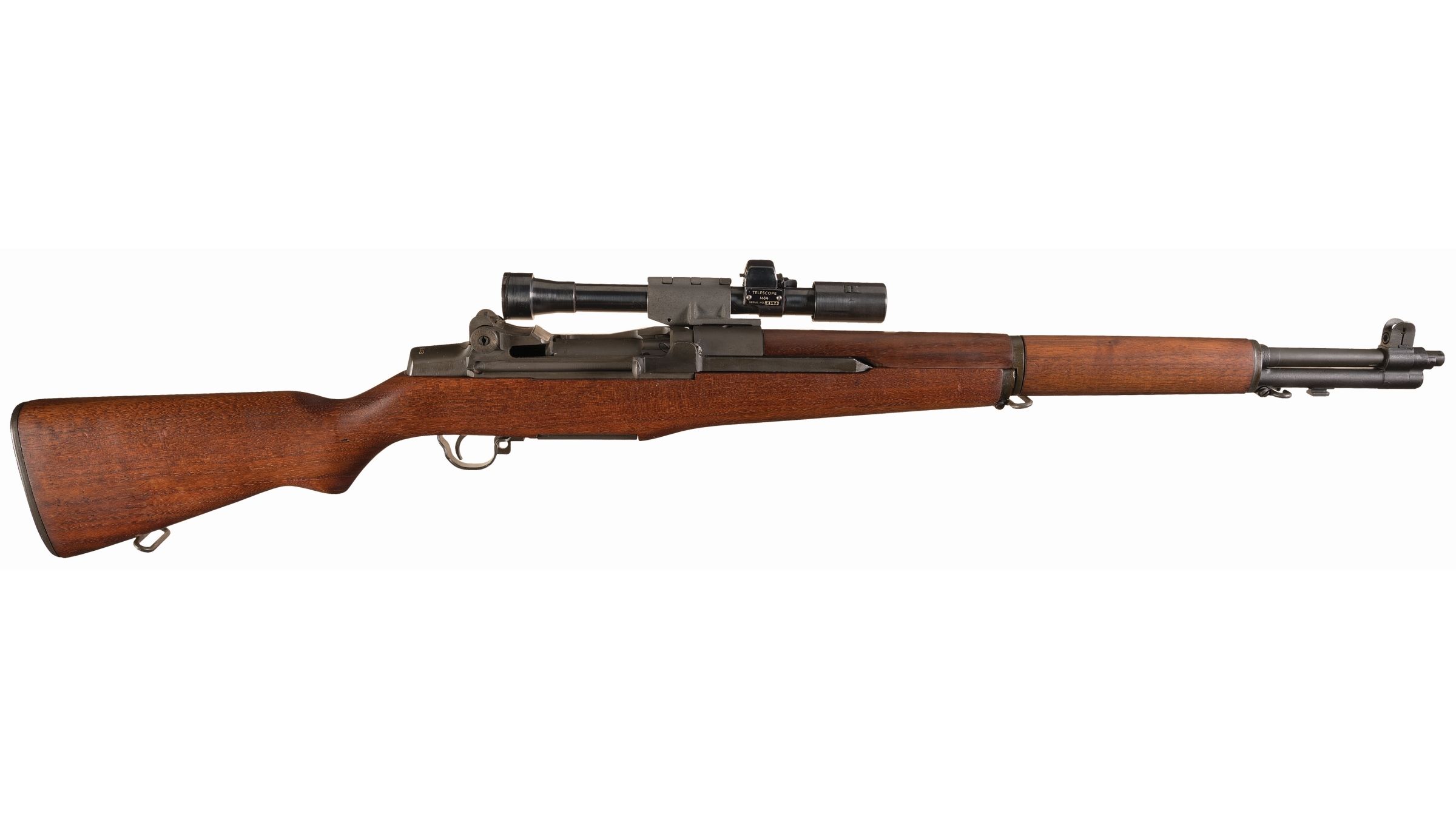 U.S. Winchester M1D Garand Sniper, M84 Scope, Accessories & Box | Rock ...
