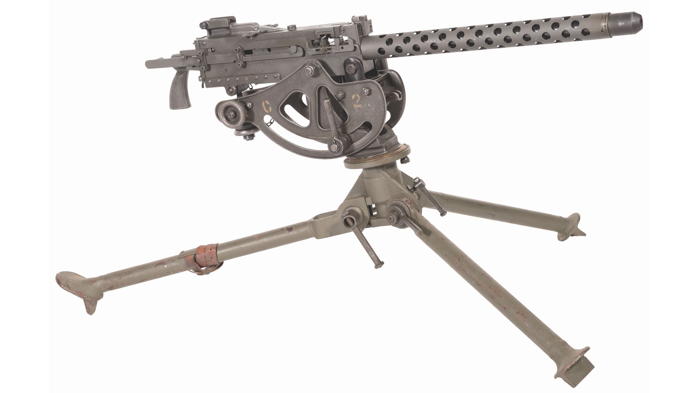 U.S. M37 Machine Gun with Cradle and Tripod | Rock Island Auction