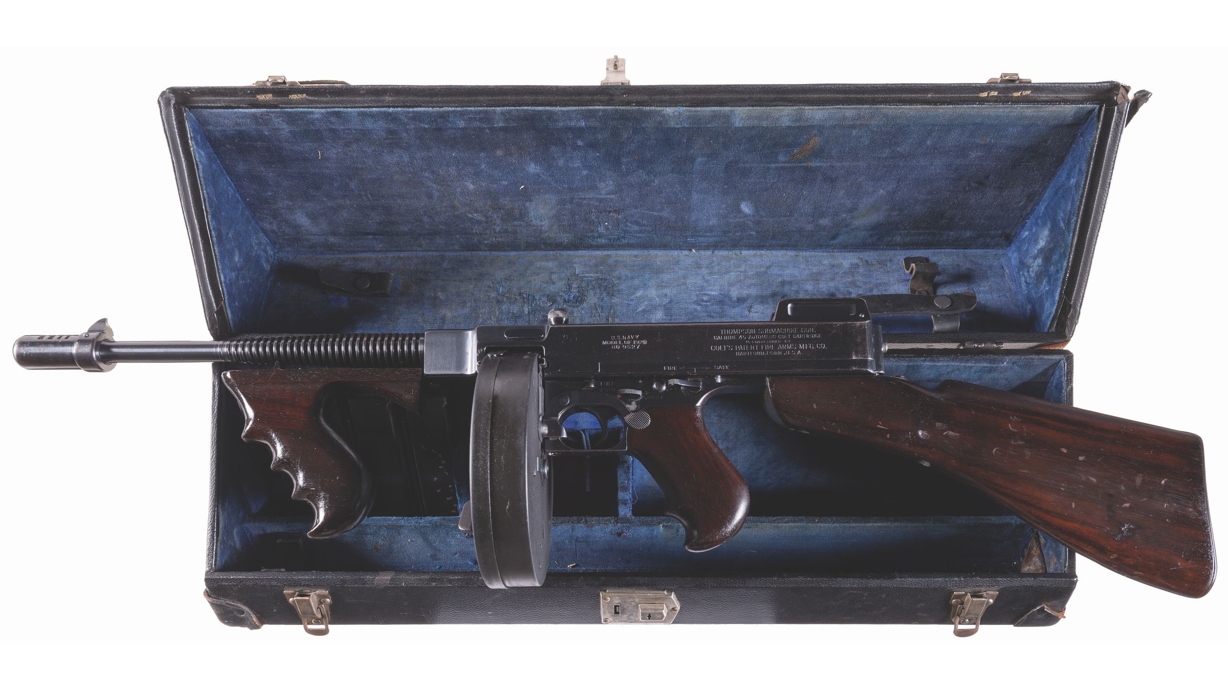 Colt Model 1928 Navy Thompson Submachine Gun with FBI Case | Rock ...