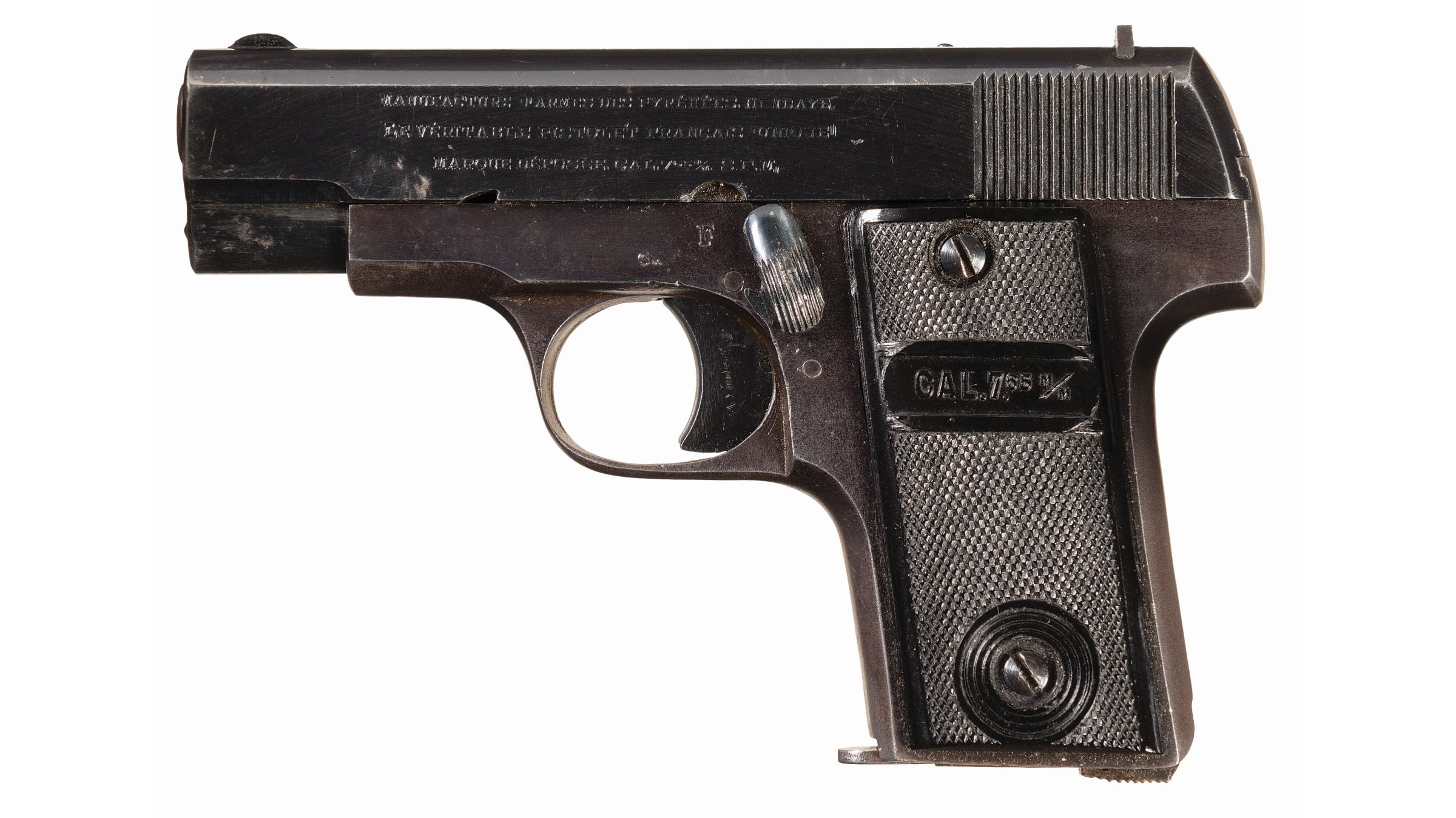 Nazi Proof Marked French Unique Model 16 Pistol with Holster | Rock ...