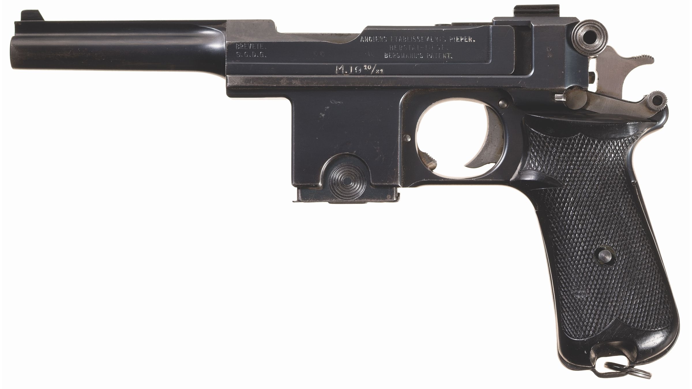 Pieper-Bergmann Model 1910-21 Semi-Automatic Pistol | Rock Island Auction