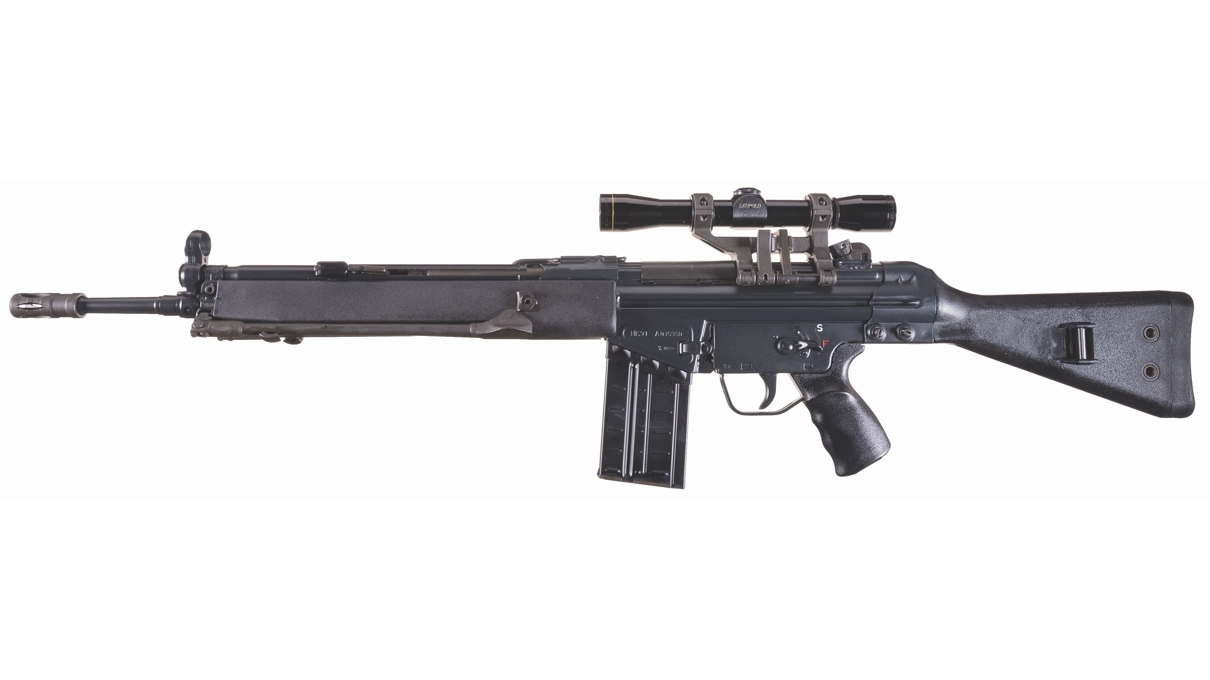 Desirable Pre-Ban HK91 Semi-Automatic Rifle with Scope | Rock Island ...