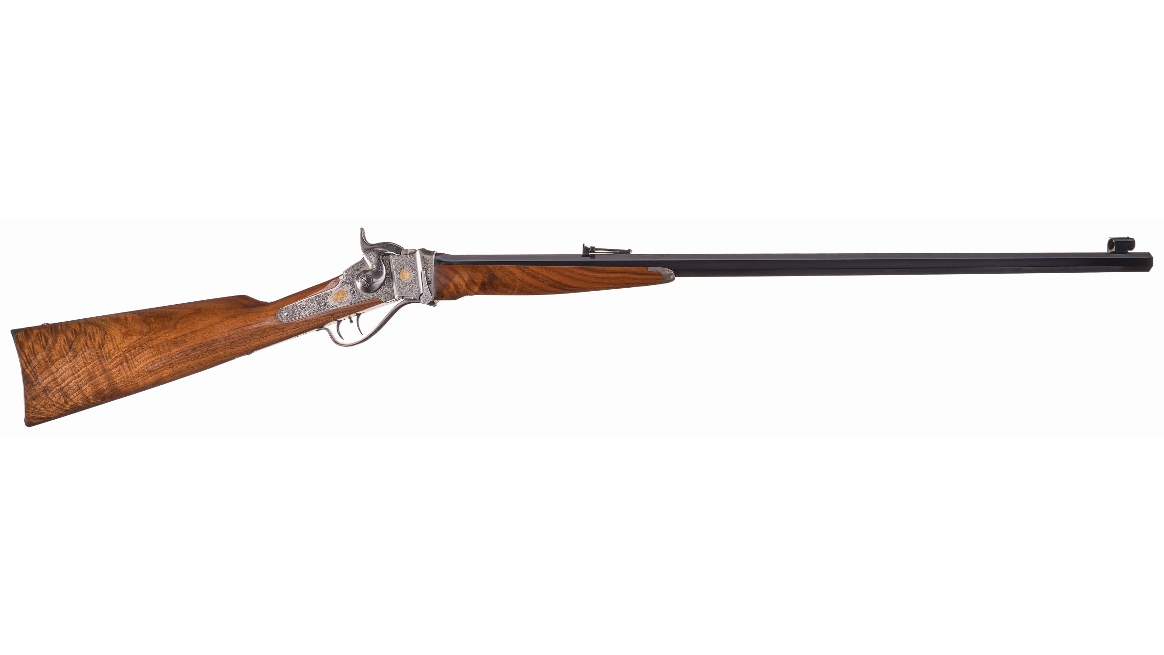 Engraved Stoeger Deluxe Sharps Model 1874 Single Shot Rifle | Rock ...
