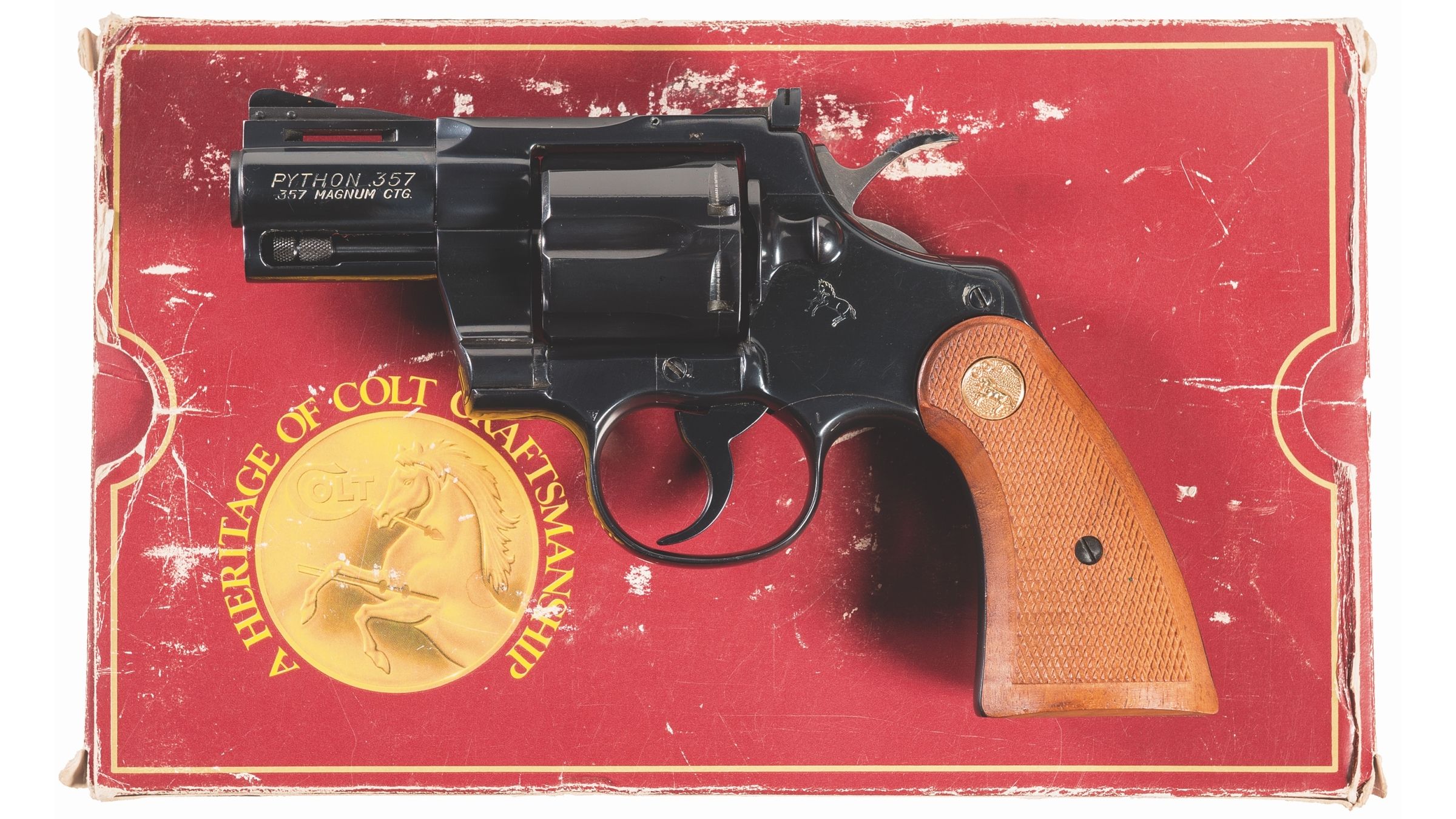Colt Python Double Action Revolver with Box & 2 1-2 Inch Barrel | Rock ...