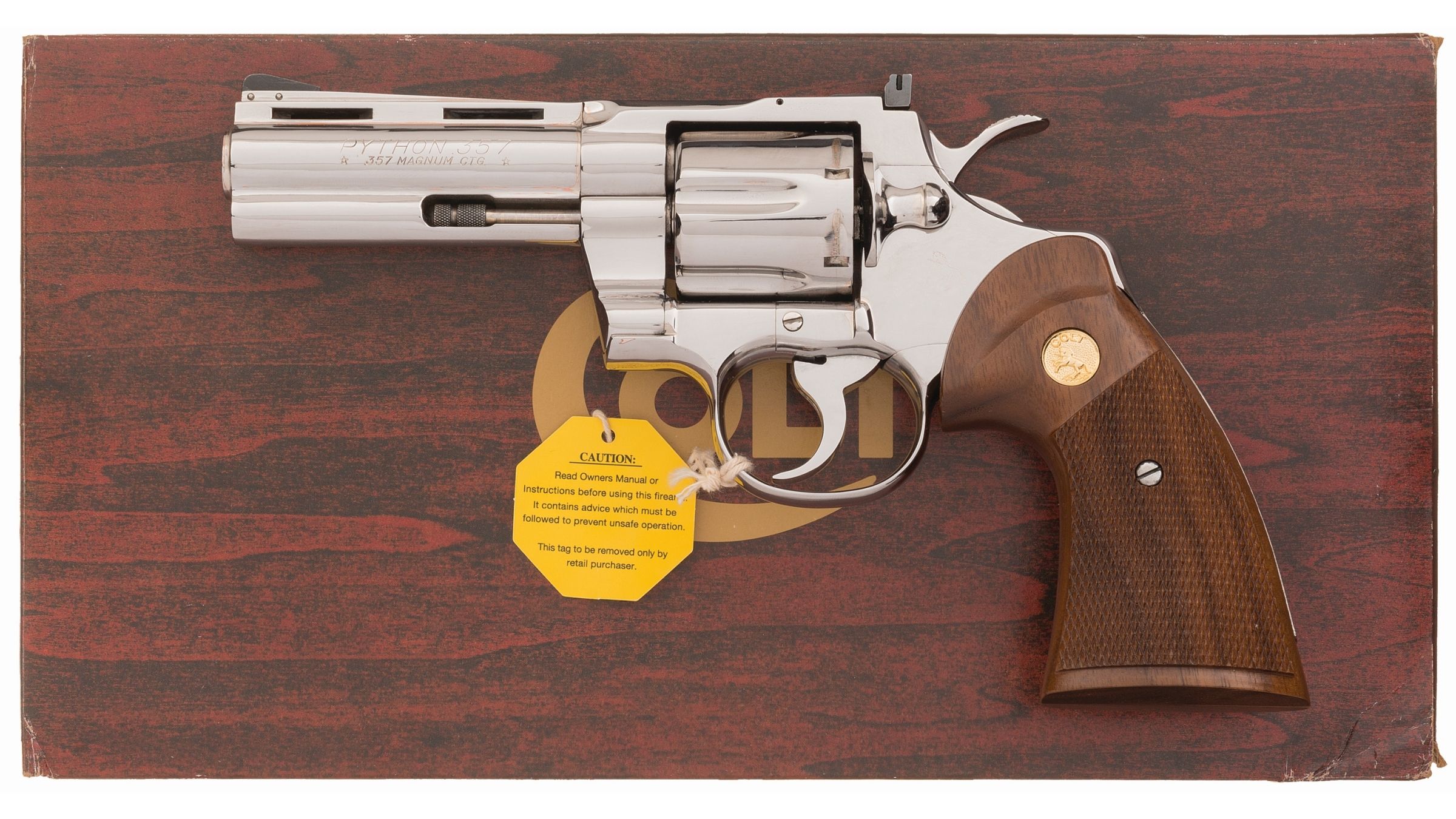 Nickel Colt Python Double Action Revolver with Box | Rock Island Auction