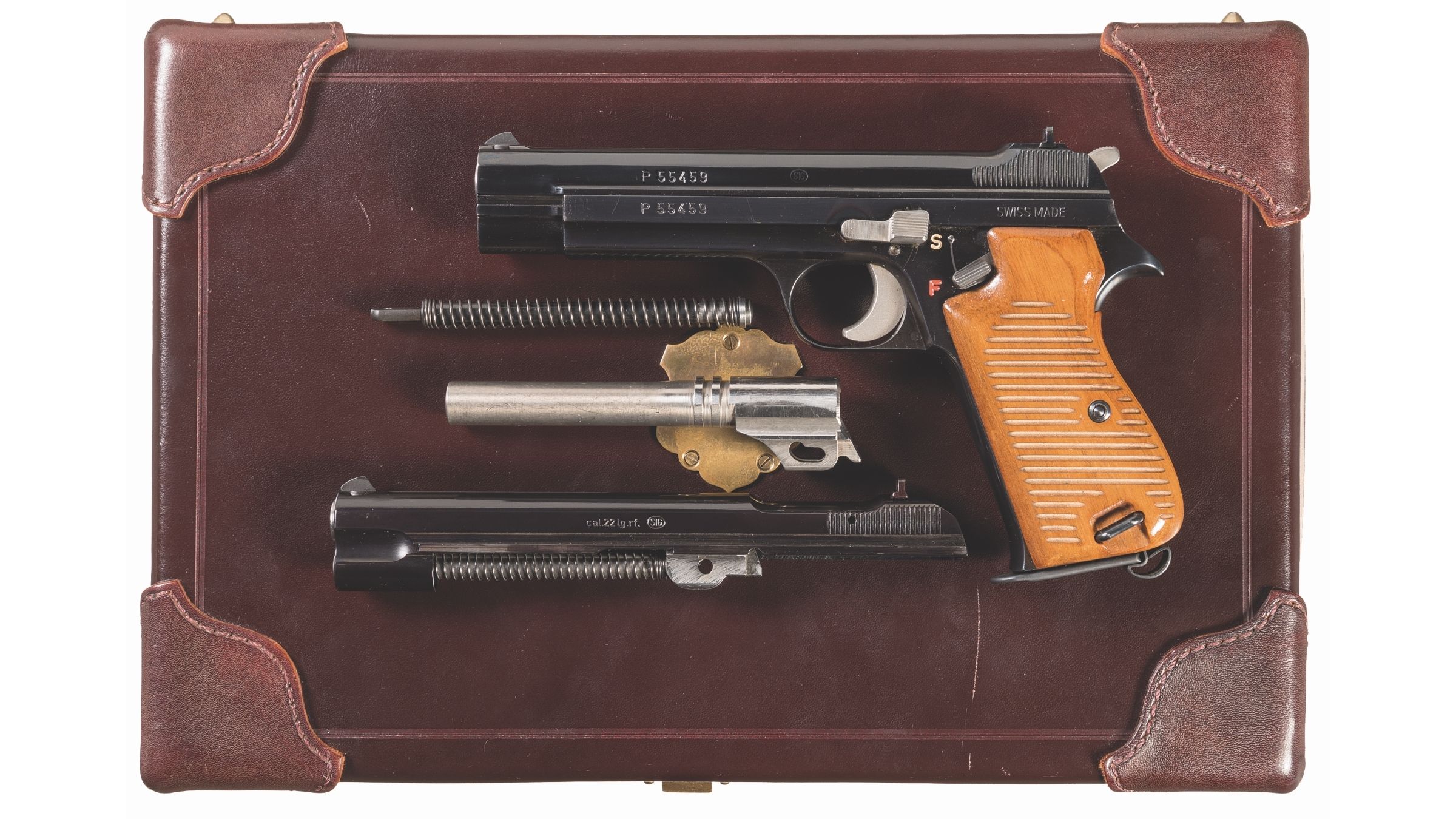 Cased SIG P210 Semi-Automatic Pistol with Conversion Units | Rock ...