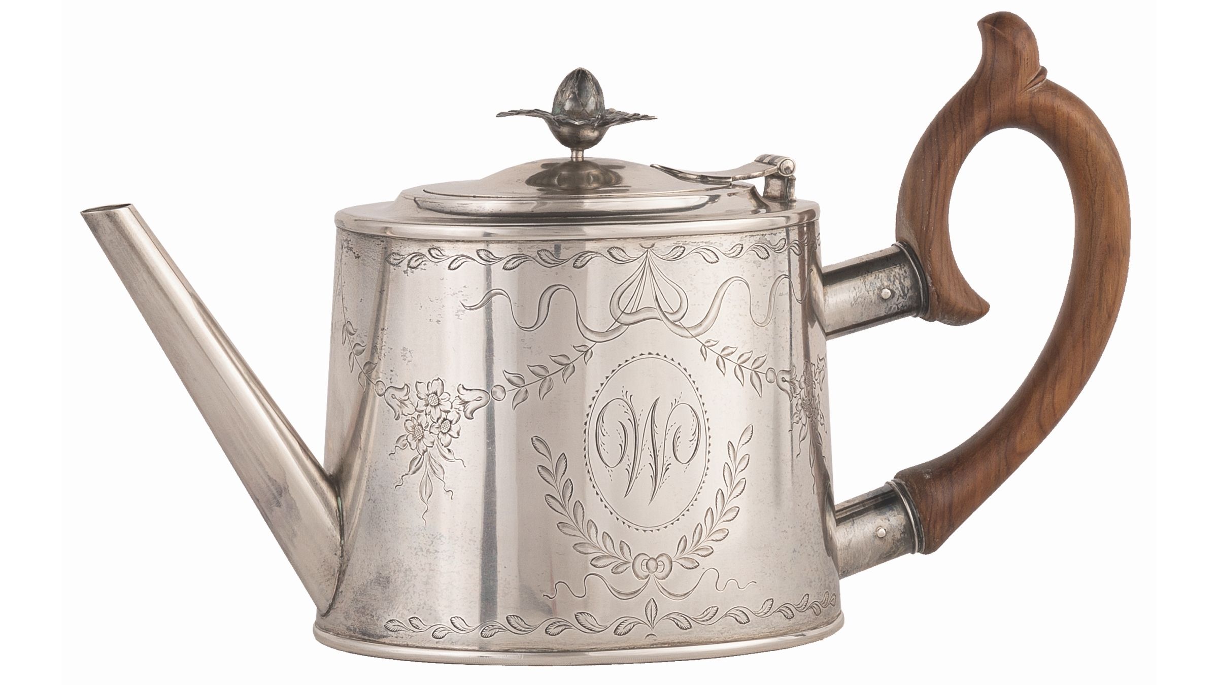 Alvin A. White Engraved Georgian Style Silver Tea Set | Rock Island Auction