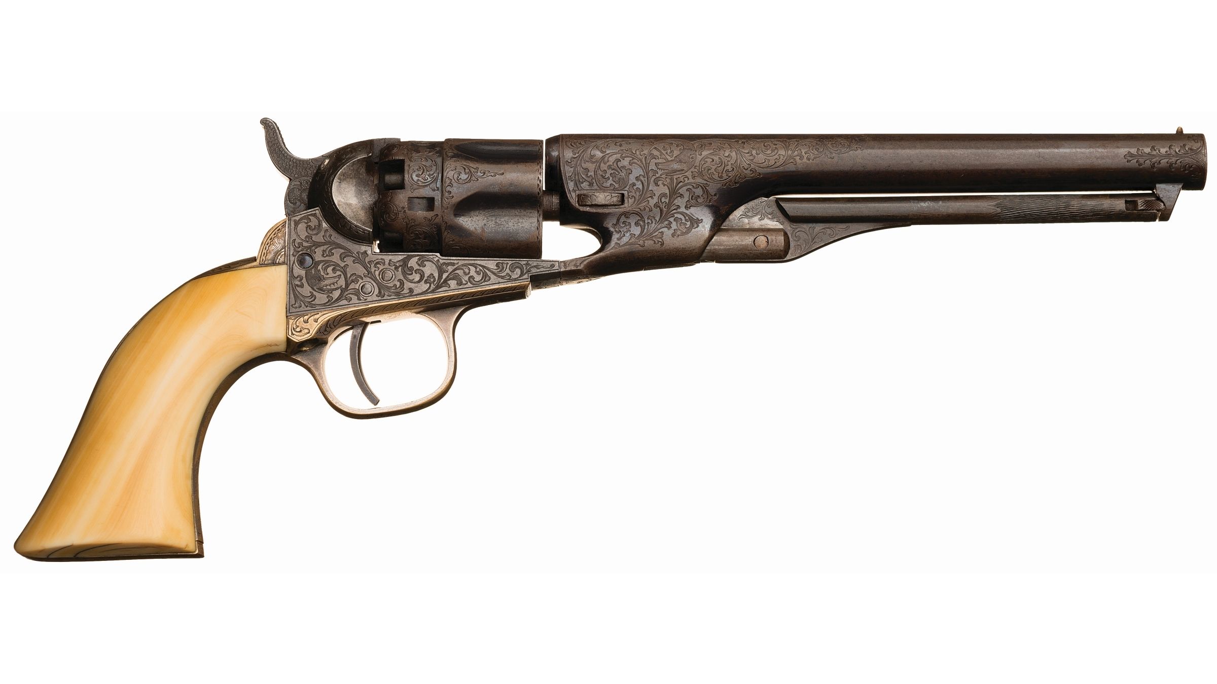 Factory Engraved Colt Model 1862 Police Revolver | Rock Island Auction