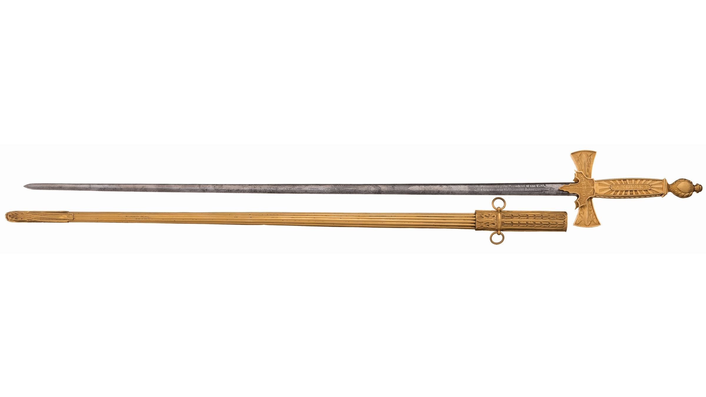 Dress Sword and Scabbard Presented by President Andrew Jackson | Rock ...