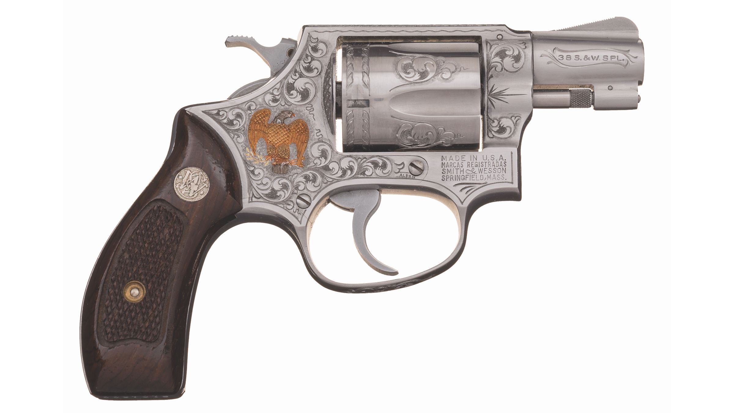 Engraved and Inlaid Smith & Wesson Model 60 DA Revolver | Rock Island ...
