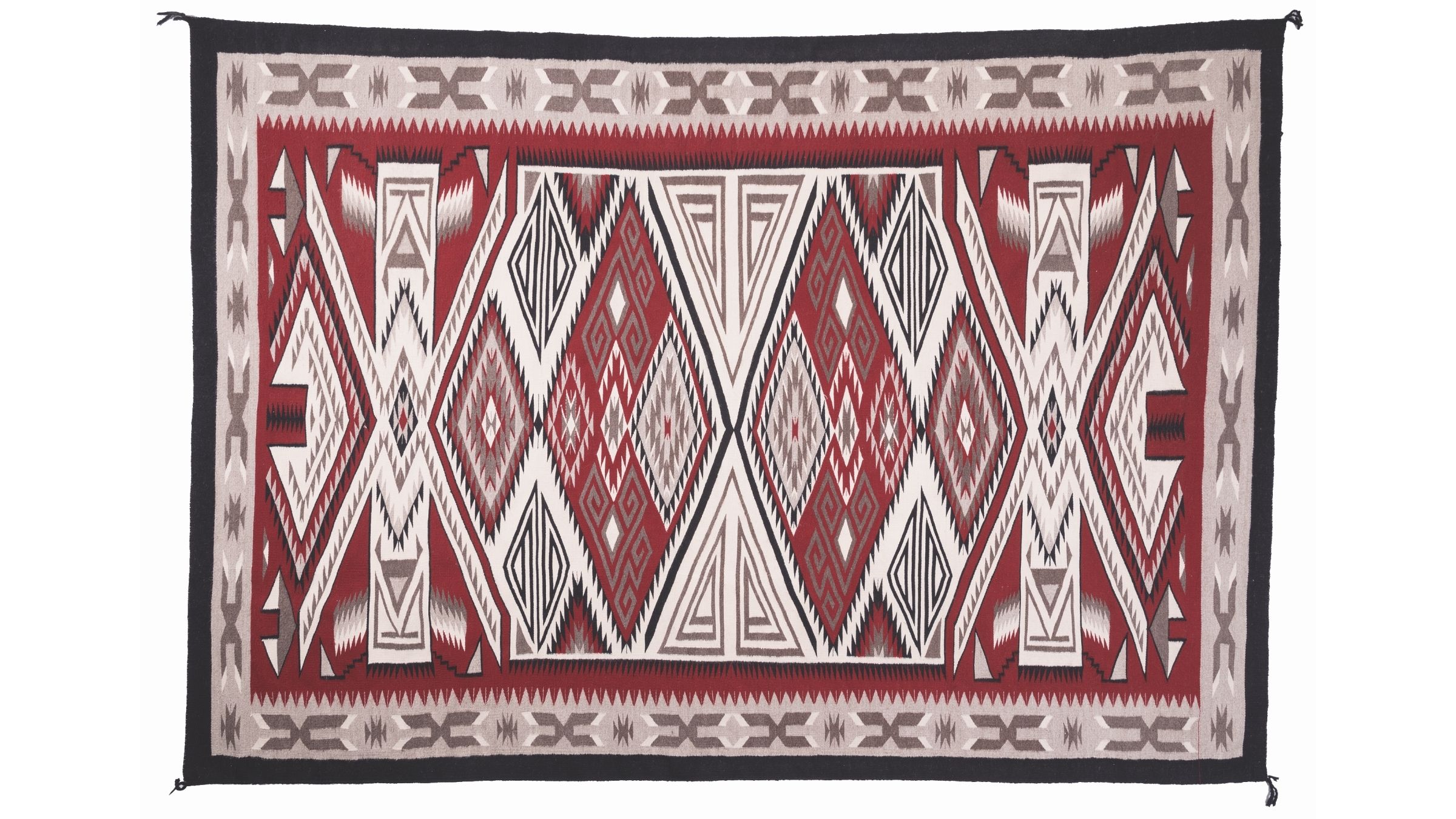 Large Navajo Style Ganado-Klagetoh Pattern Woven Rug | Rock Island Auction