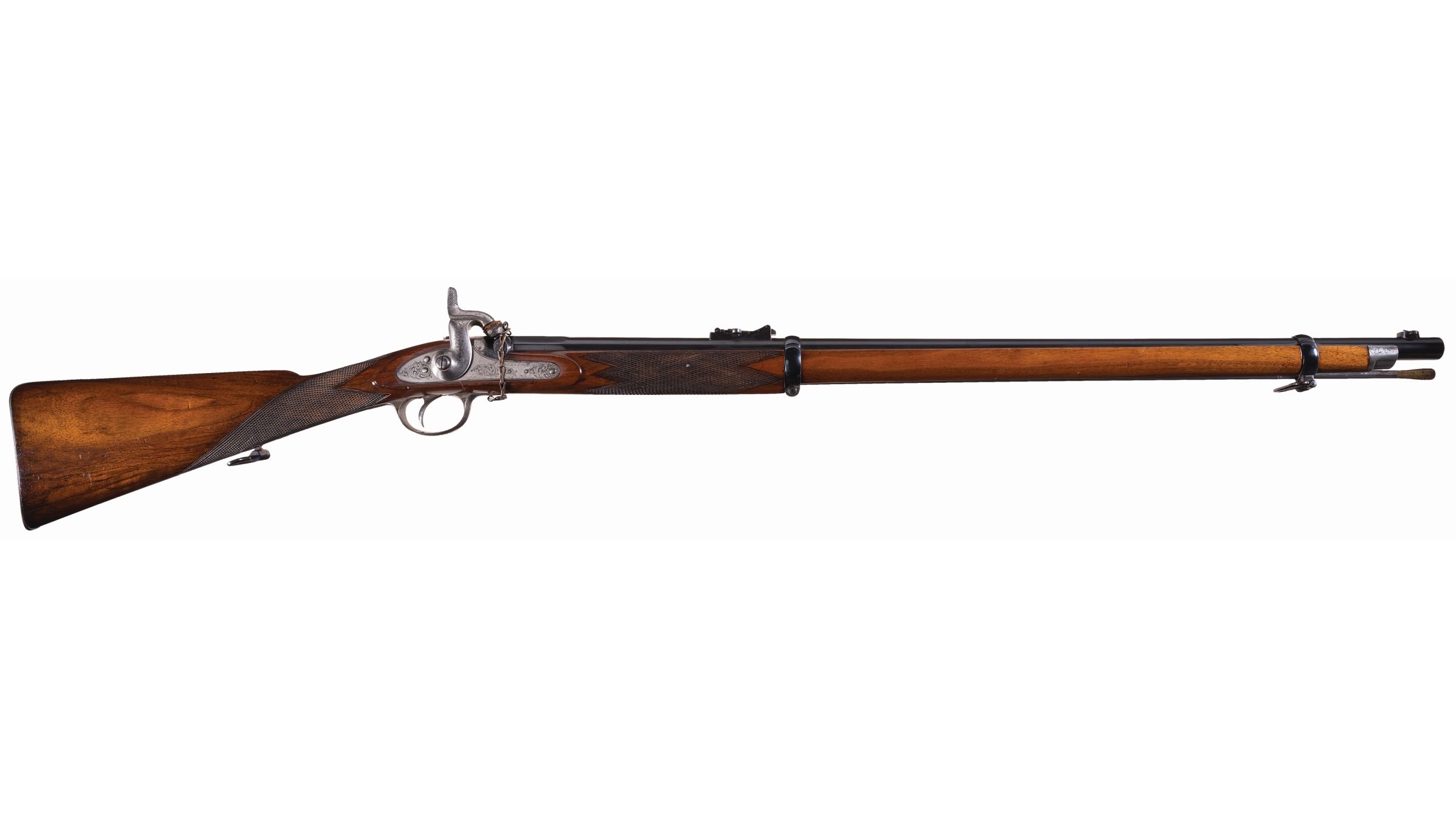 Engraved Charles Ingram Percussion Sporting Rifle | Rock Island Auction